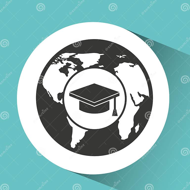 Symbol Graduation Study Cap Icon Stock Illustration - Illustration of ...