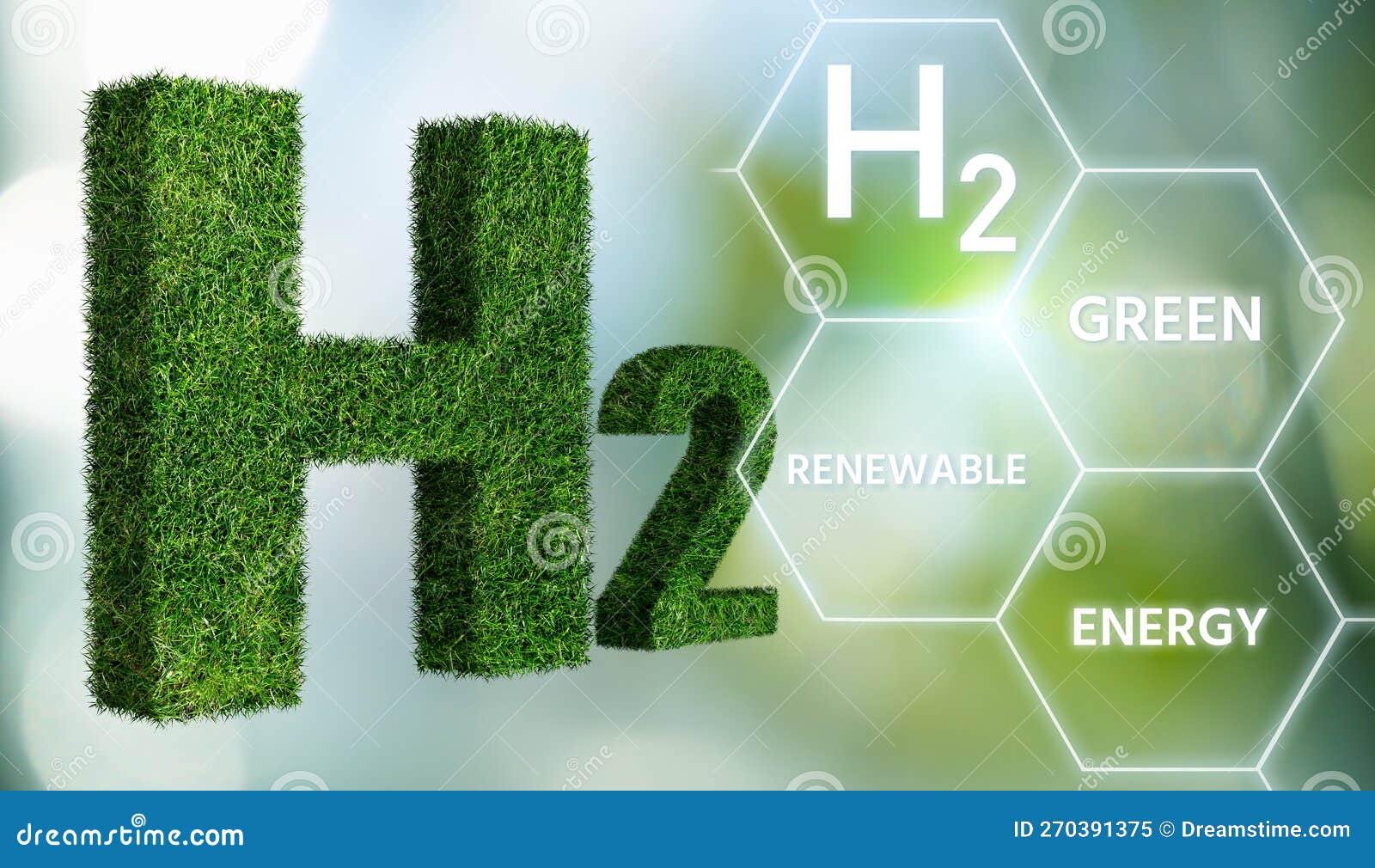 Symbol of green hydrogen stock illustration. Illustration of ...