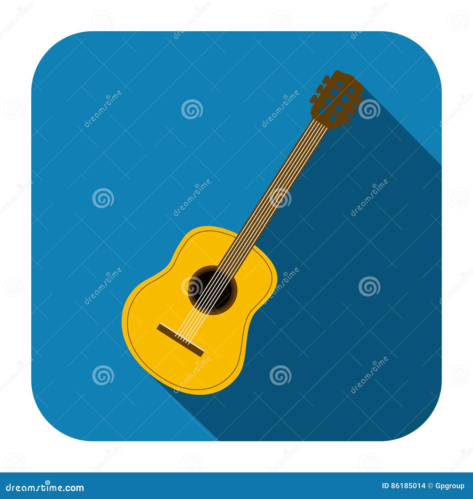 Symbol guitar icon design stock illustration. Illustration of music ...