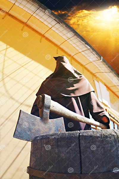 Symbol of the Harsh Reality Stock Image - Image of block, hood: 16286103