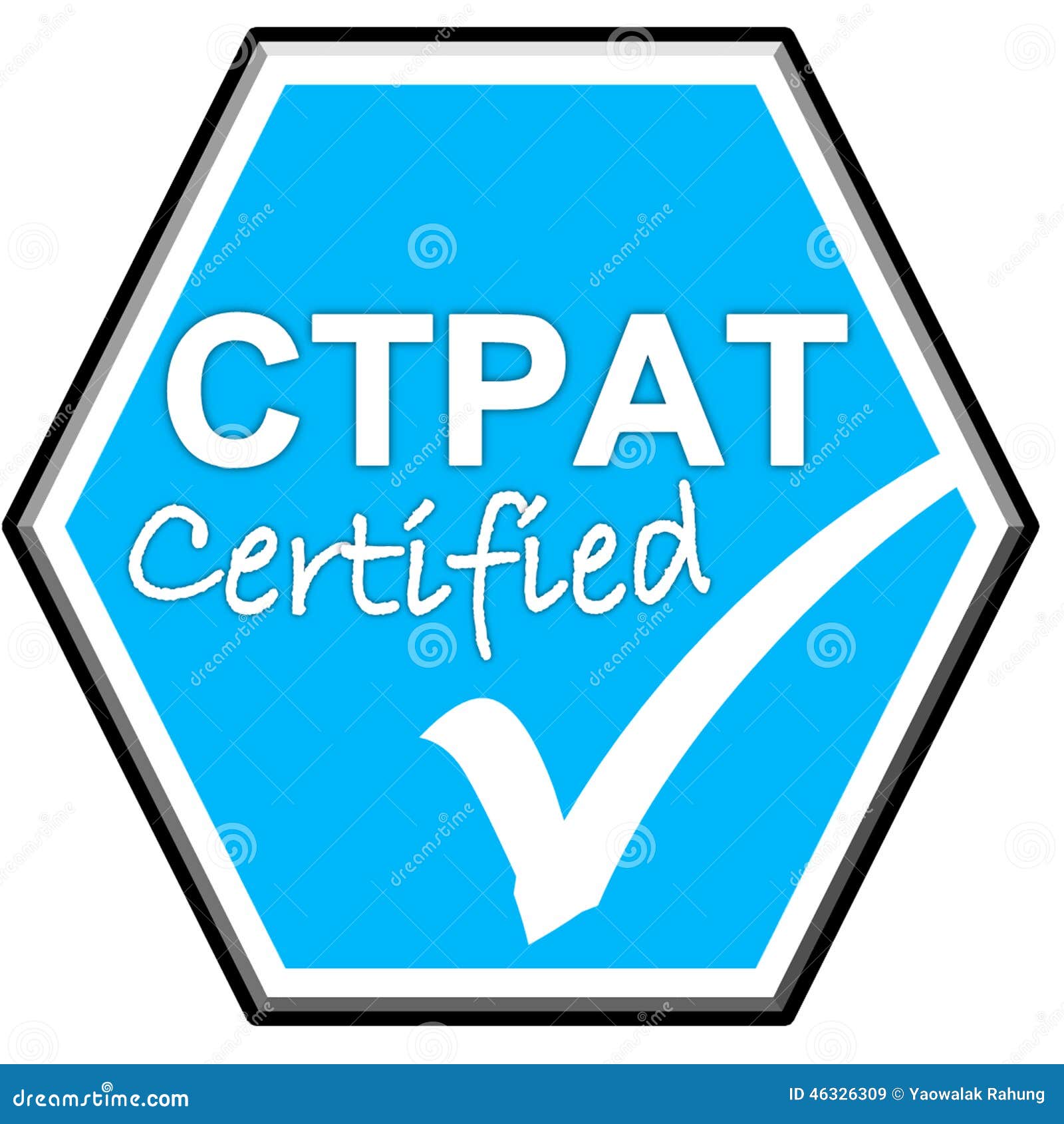 Symbol Have Been Certified CTPAT System Stock Illustration - Illustration of standard, body ...