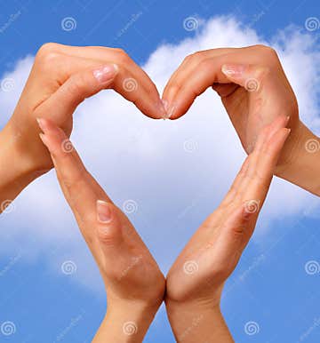 Symbol Heart 3 stock image. Image of heart, concept, fingers - 699935
