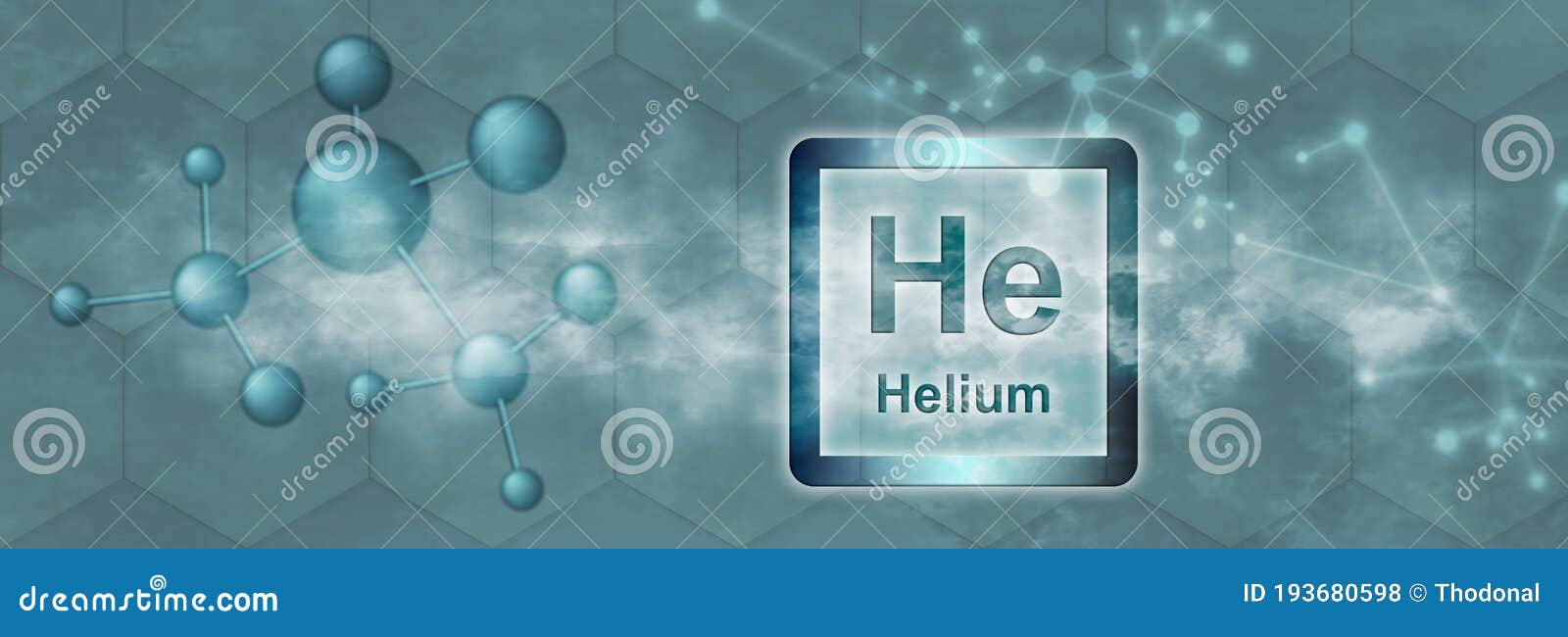 Helium He Chemical Element From The Periodic Table Red Icon Stock ...