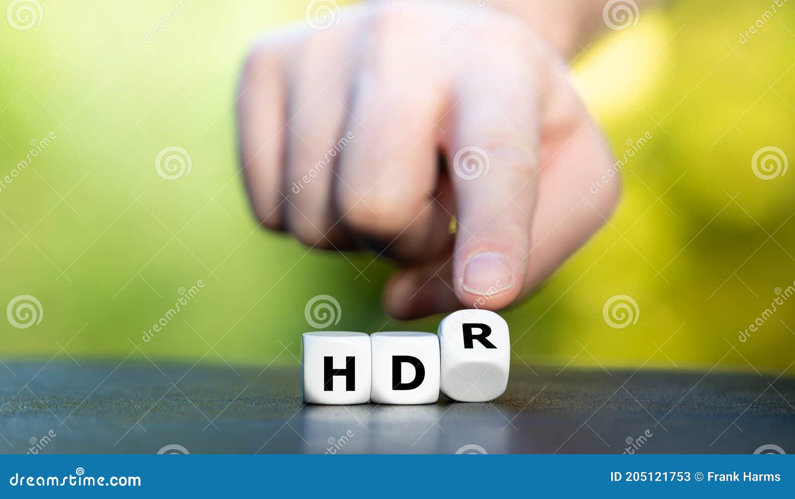 Symbol for a High Dynamic Range HDR Television. Stock Image - Image of ...