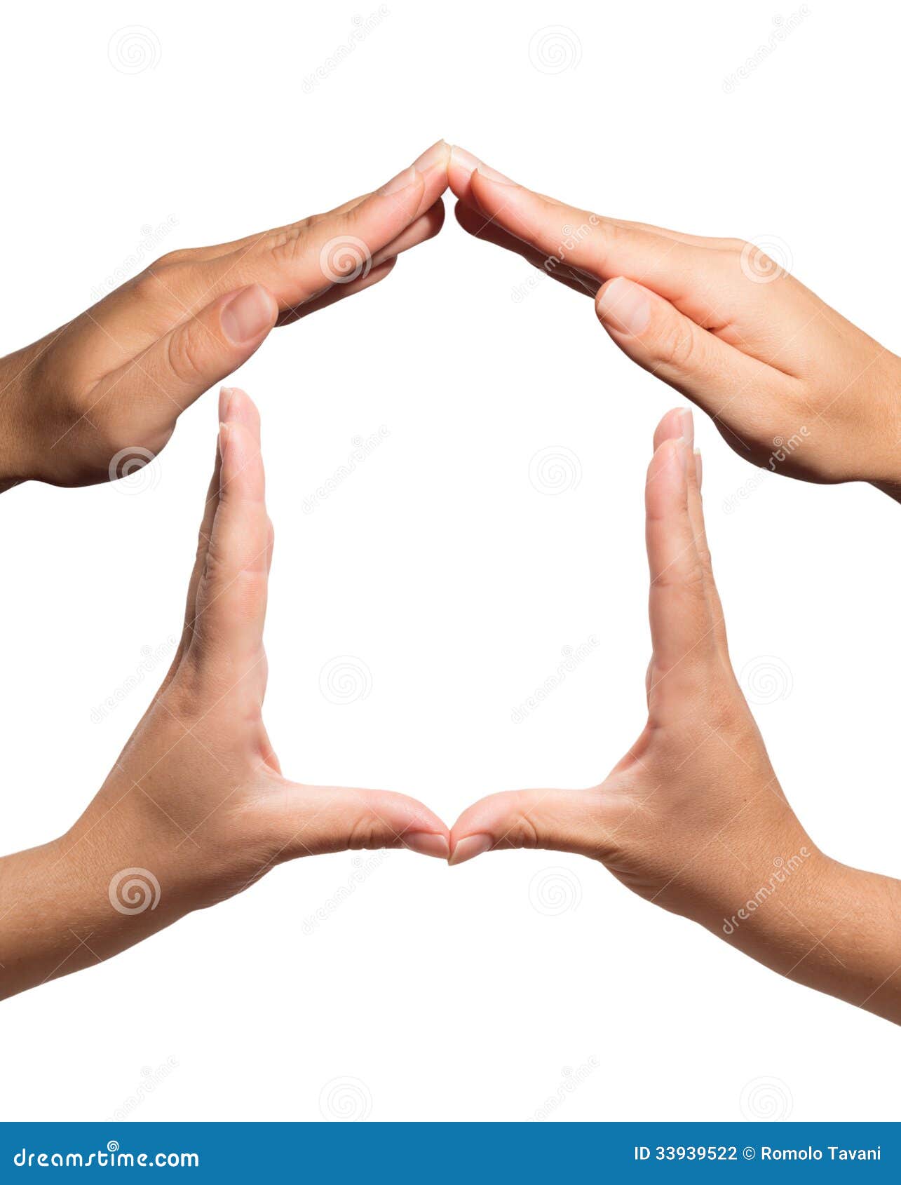 Symbol Home Gestured with Hands Stock Photo - Image of gesticulating ...