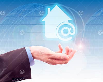 Symbol Home Internet stock photo. Image of concept, house - 18235630