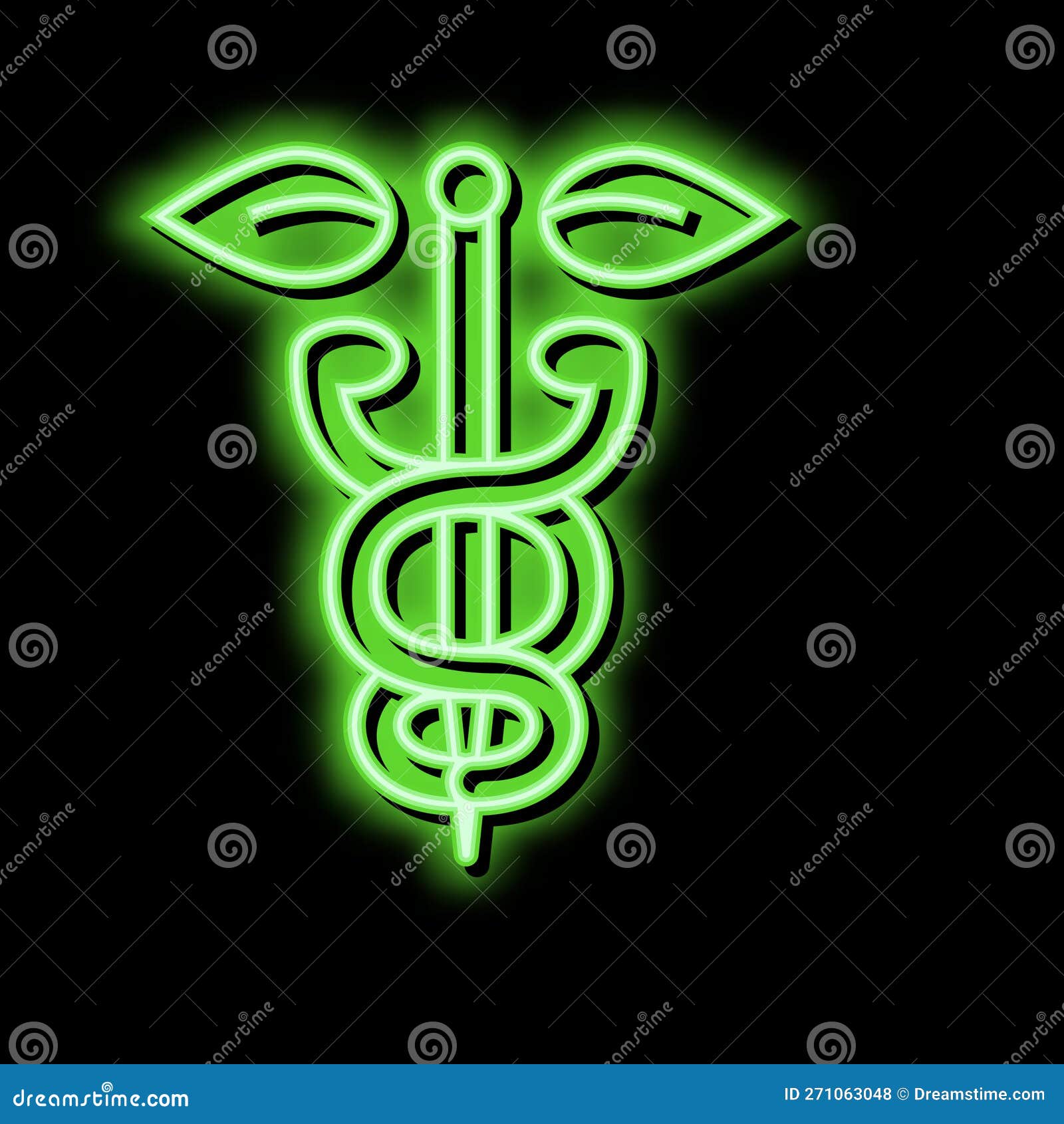 Symbol Homeopathy Neon Glow Icon Illustration Stock Vector ...