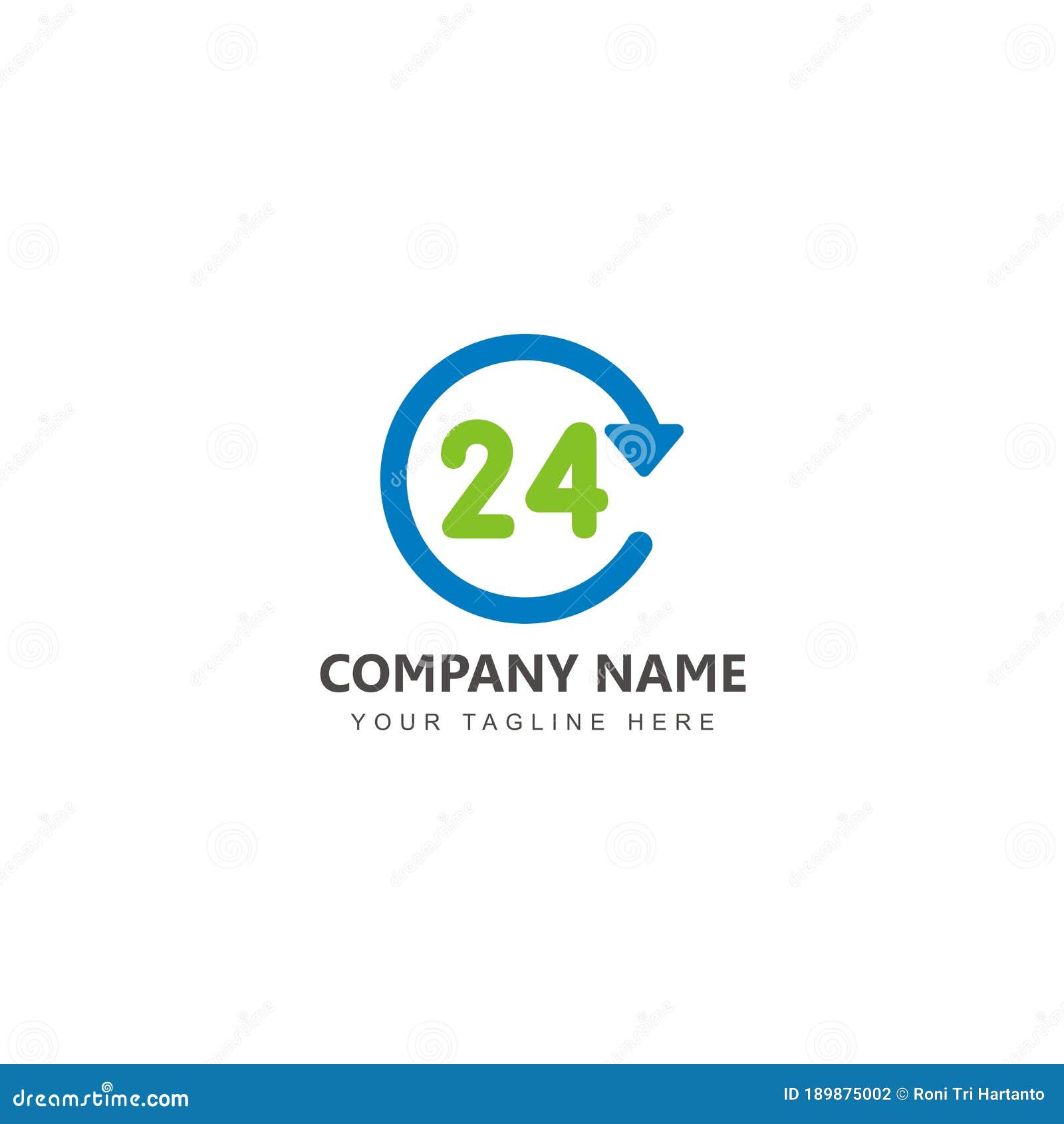 Symbol 24 Hours Logo Design Vector Stock Vector - Illustration of ...