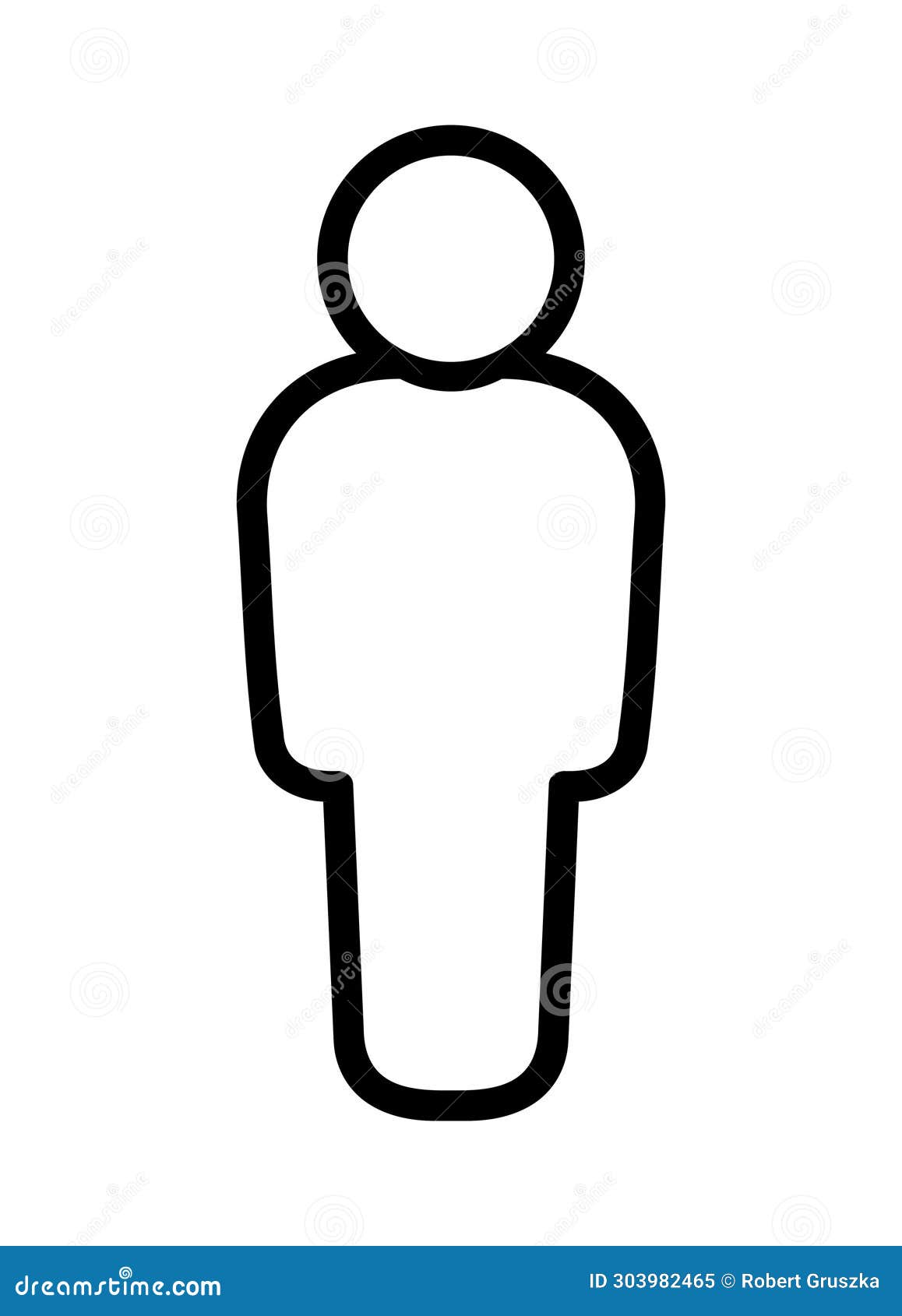 Symbol, human icon stock vector. Illustration of icon - 303982465