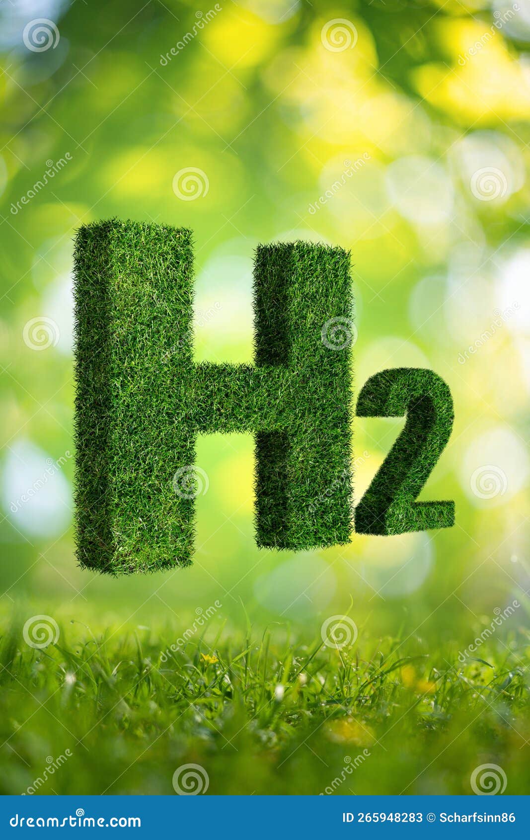 Symbol of Hydrogen H2 stock image. Image of development - 265948283