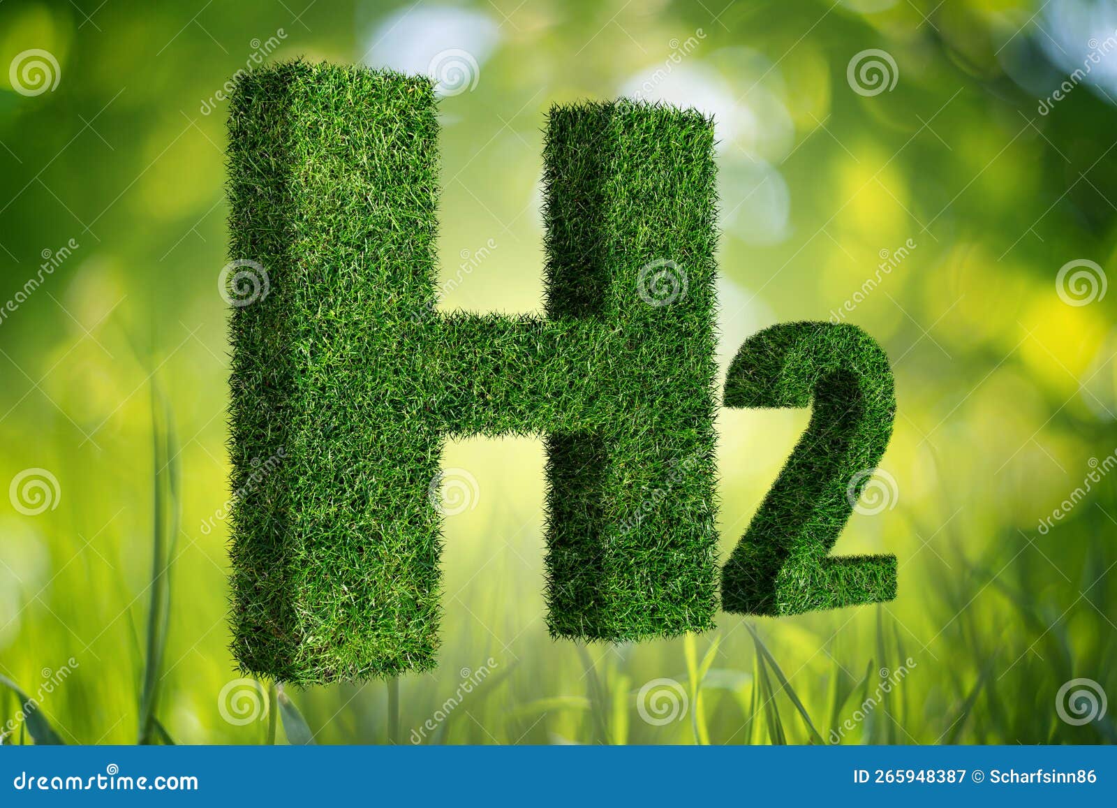 Symbol of Hydrogen H2 stock image. Image of ecological - 265948387