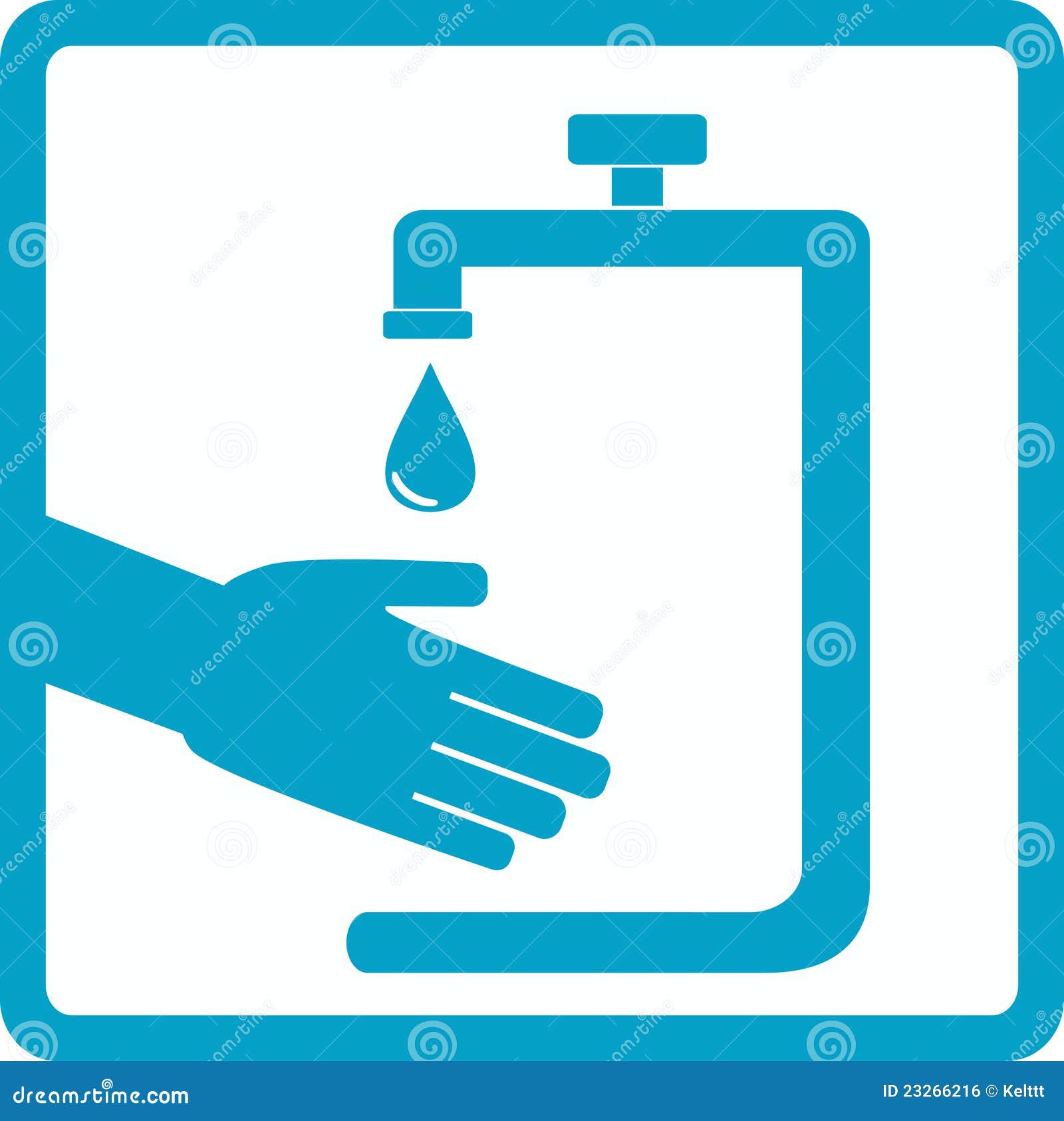 Symbol of Hygiene with Hand Stock Vector - Illustration of pure ...