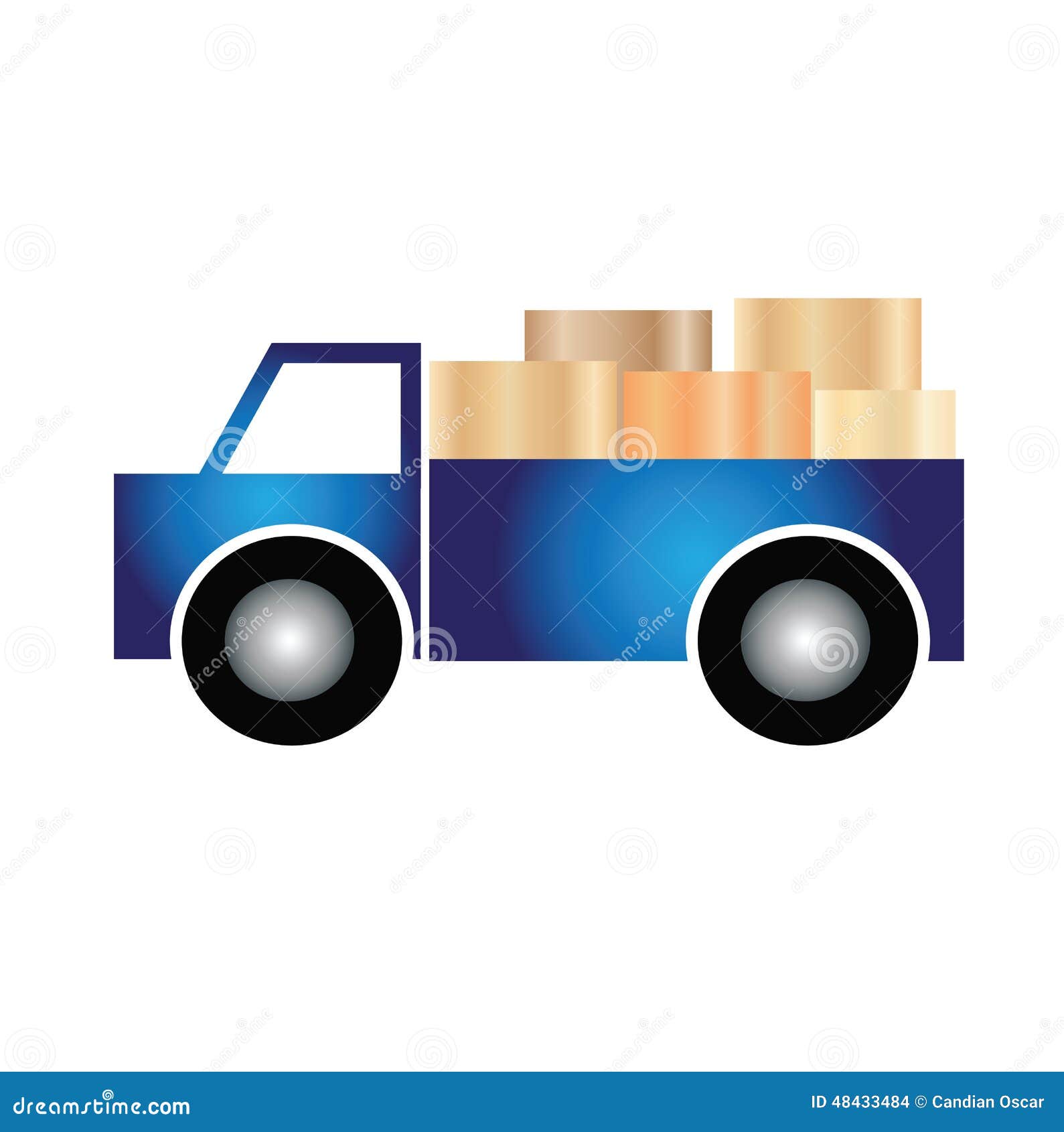 Symbol i lastbil stock illustrationer. Illustration av symbol - 48433484