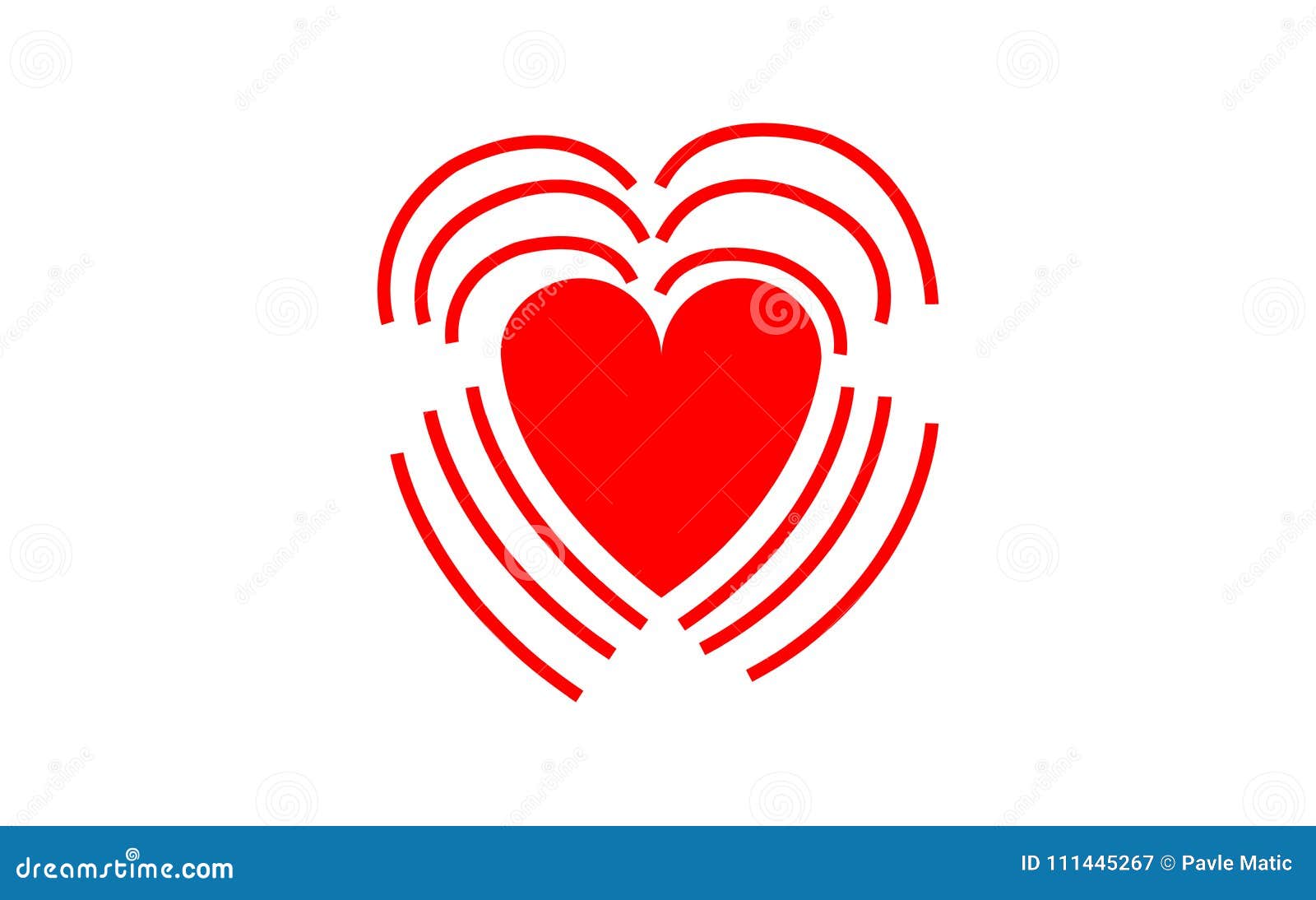 Symbol or Icon of a Beating Heart Stock Vector - Illustration of ...