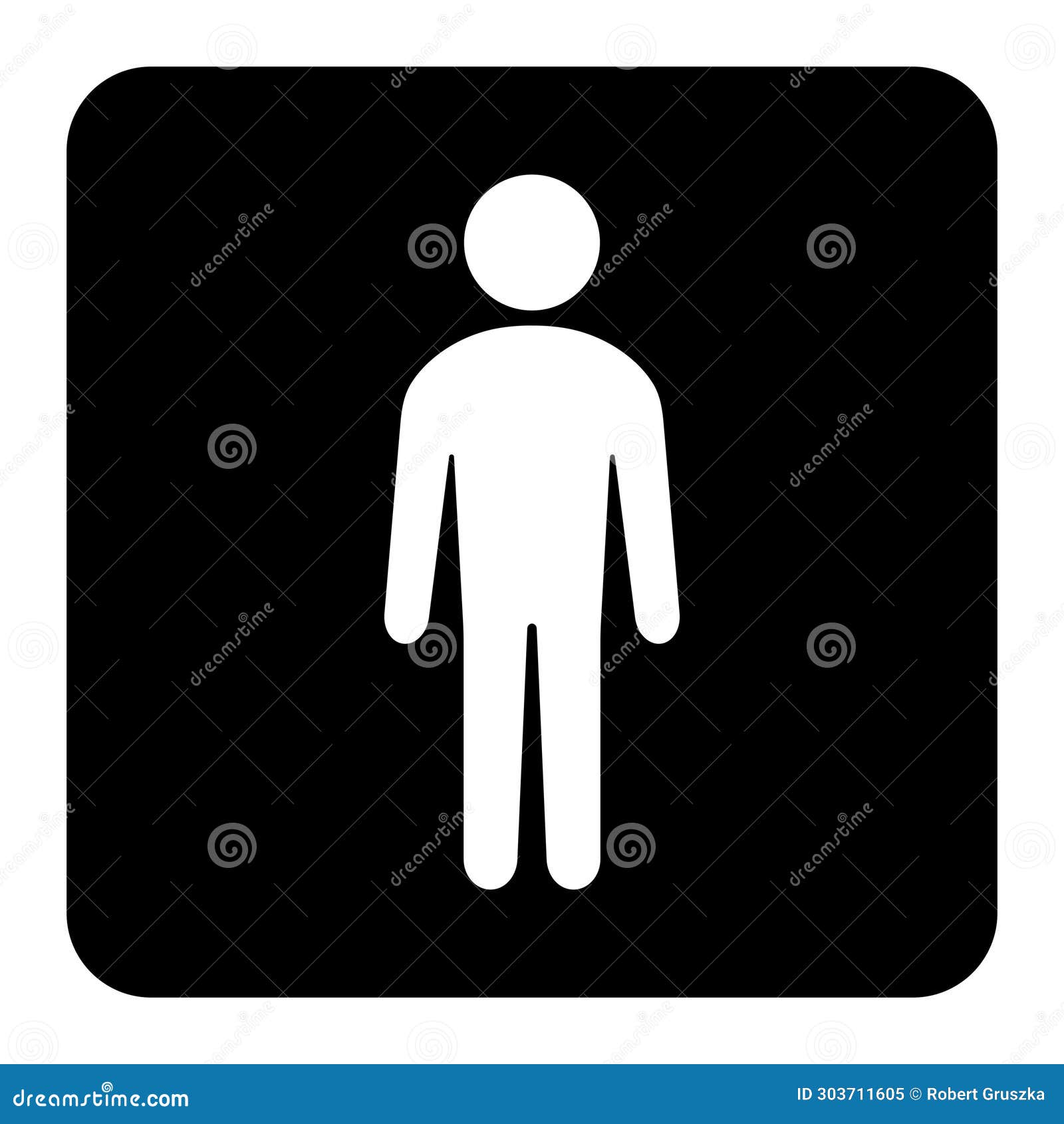 Symbol, icon of man stock illustration. Illustration of society - 303711605