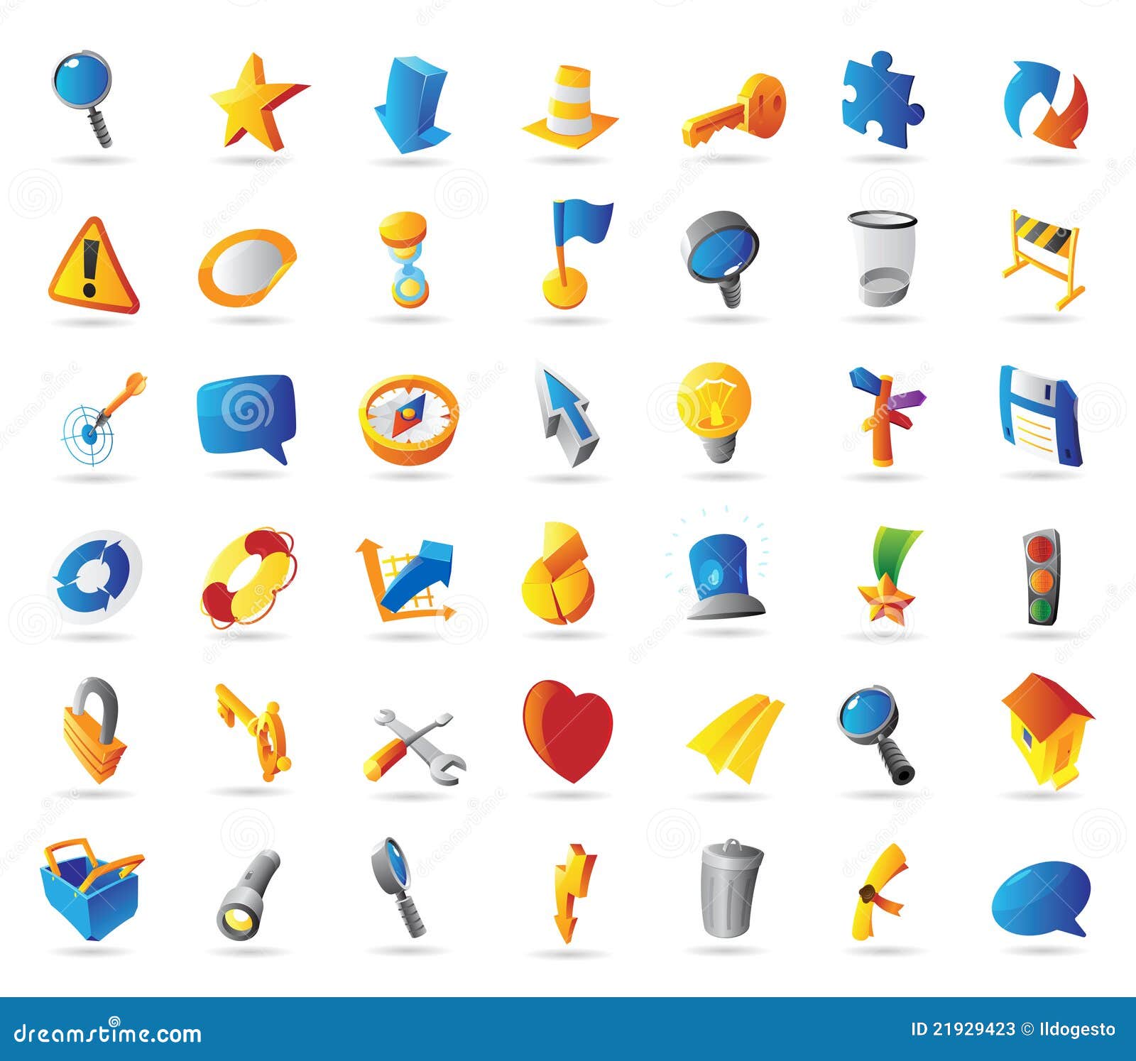 Symbol icons stock vector. Illustration of idea, disc - 21929423