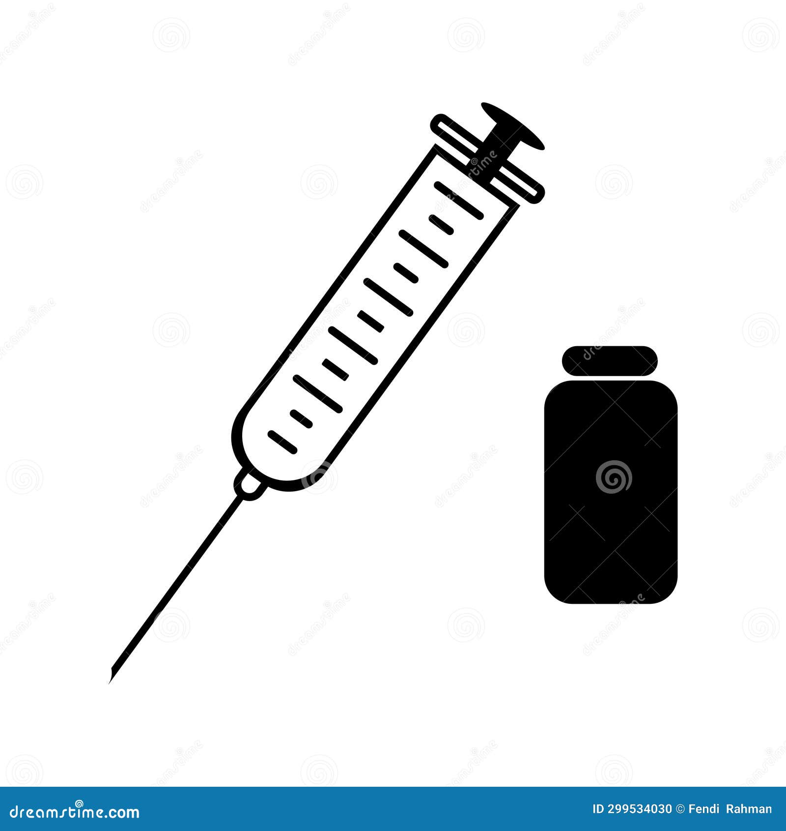 Symbol Illustration of Drug Injection Stock Illustration - Illustration ...