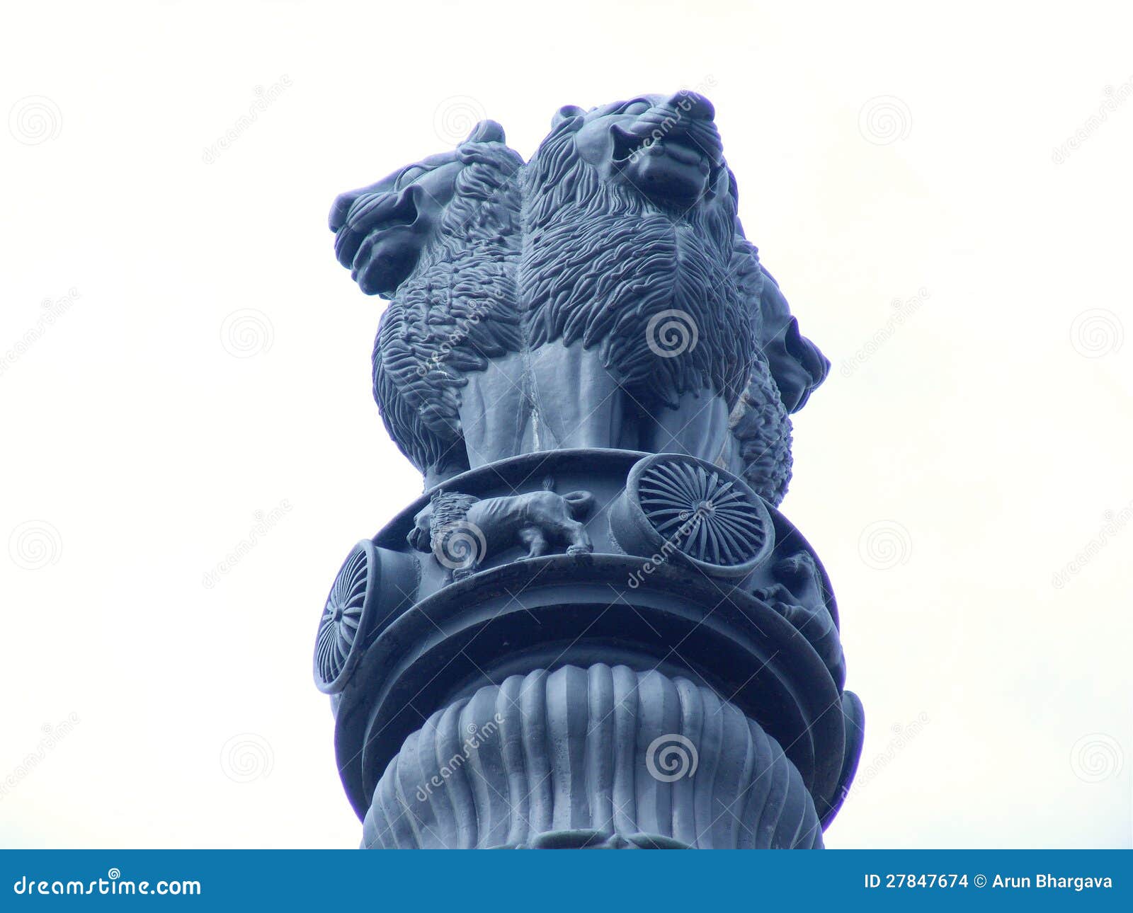 Four Lion Head Symbol of India Stock Photo - Image of mumbai, bombay ...