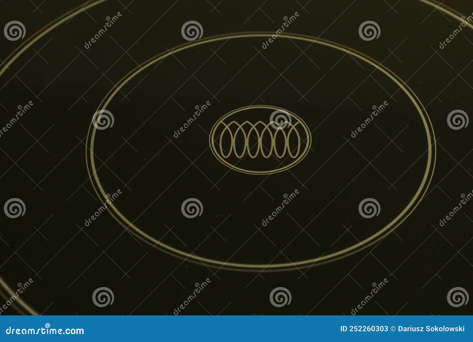 The Symbol of the Induction Cooker on the Ceramic Surface Stock Image ...