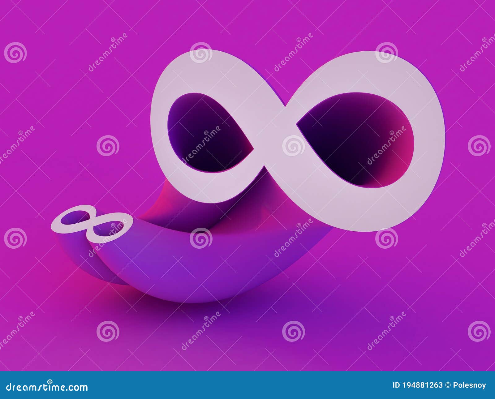 Symbol of Infinity Art Info. Combination of Figure 8. Infinity Concept ...
