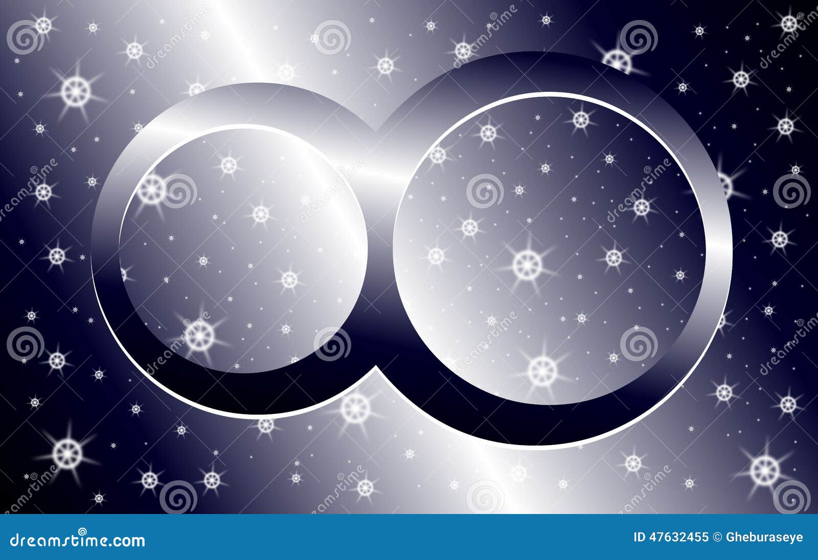 Symbol of Infinity on Background with Stars Stock Image - Illustration ...