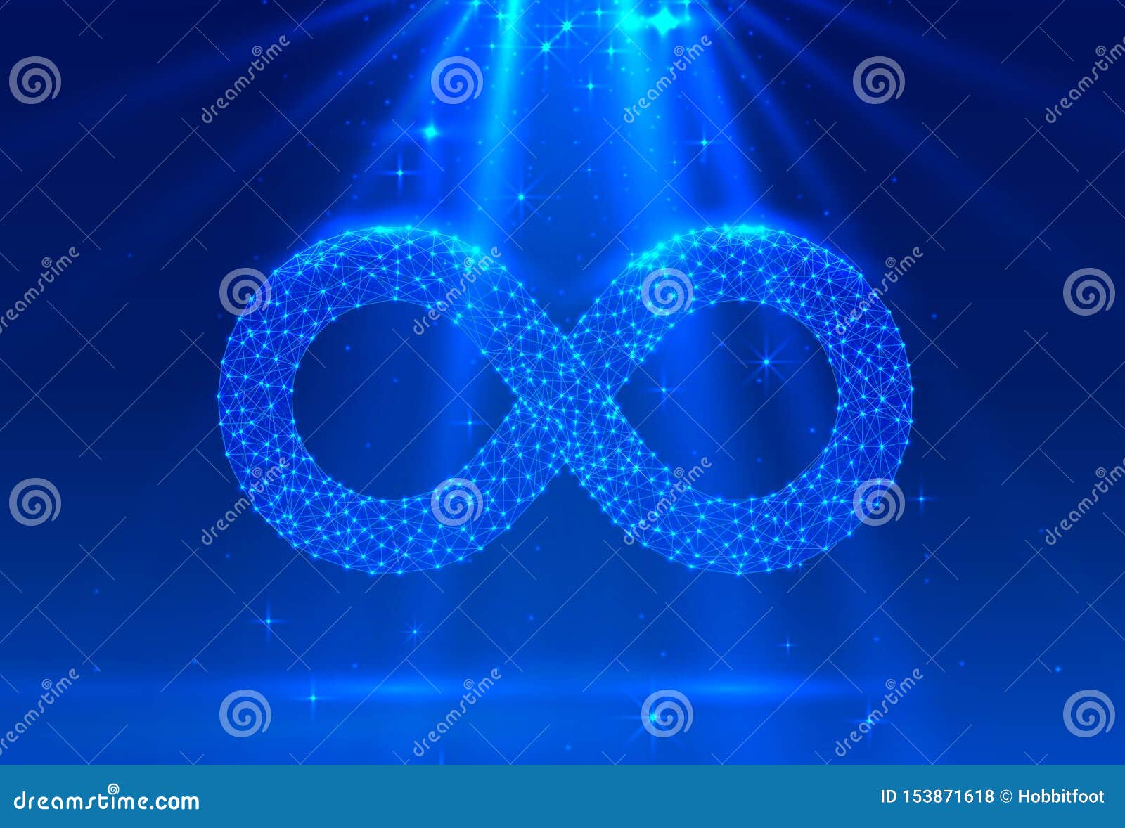 Symbol of Infinity Electronic Sign, Technology Network Digital. Stock ...