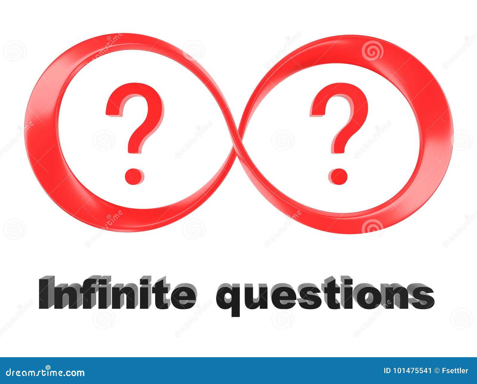 Symbol Of Infinity And Question Marks Stock Image | CartoonDealer.com ...