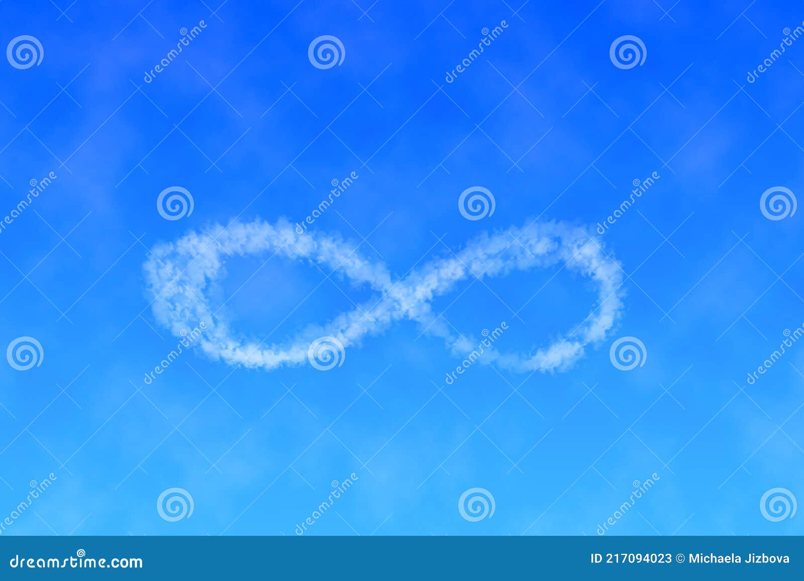 Symbol Infinity Written in Sky. Stock Image - Image of fluffy, isolated ...