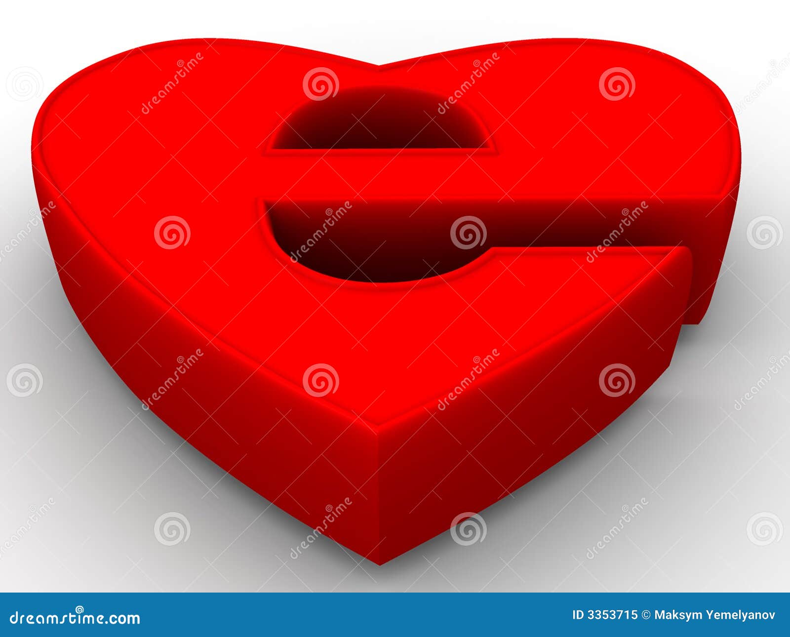 Symbol of Internet As Heart Stock Illustration - Illustration of macro ...