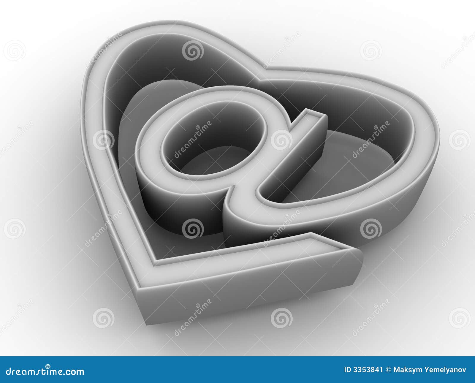 Symbol of Internet As Heart Stock Illustration - Illustration of ...