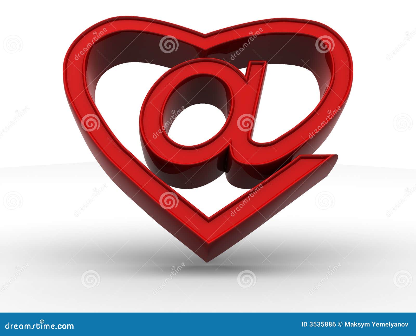 Symbol of Internet As Heart Stock Illustration - Illustration of choose ...