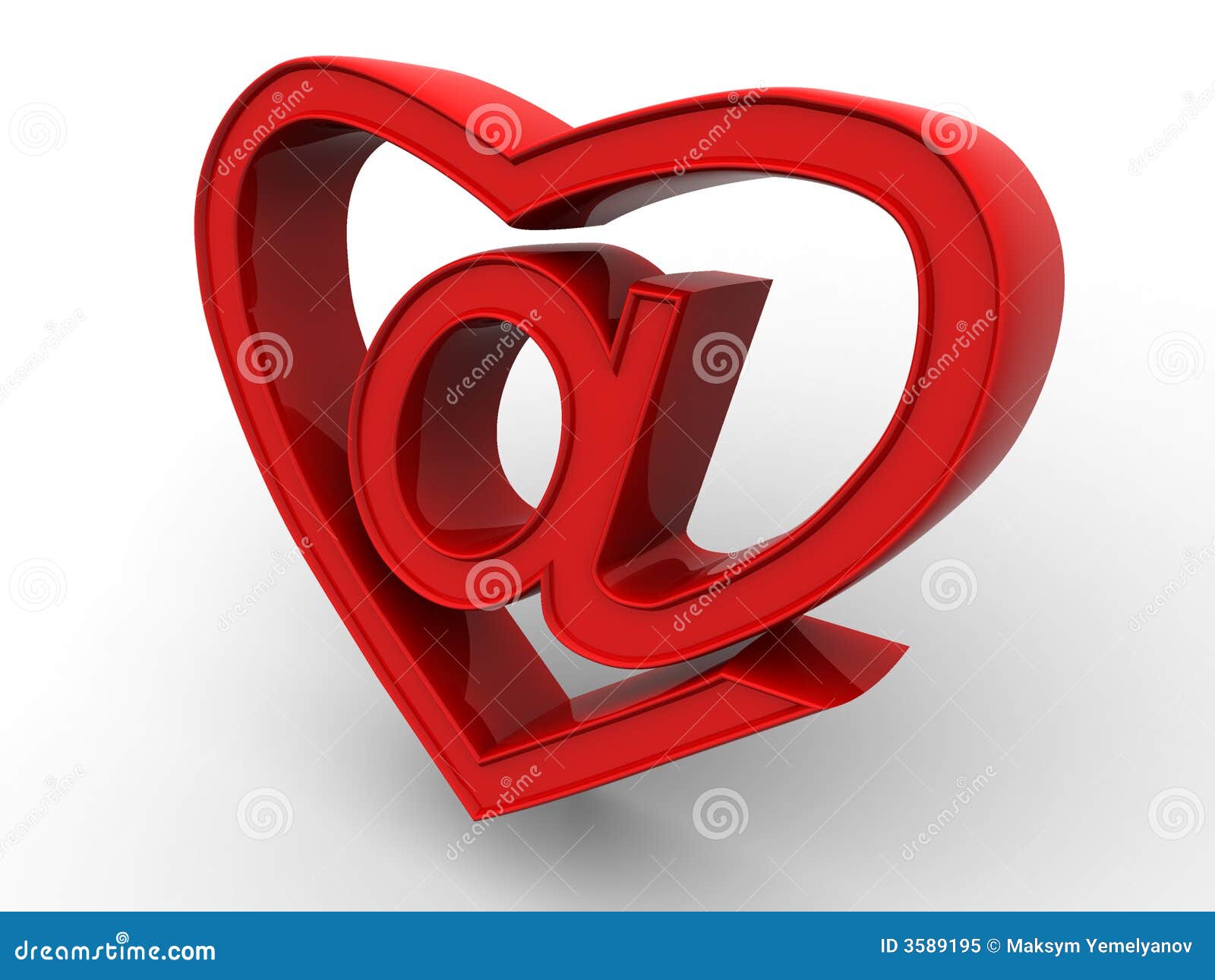 Symbol of Internet As Heart Stock Illustration - Illustration of ...