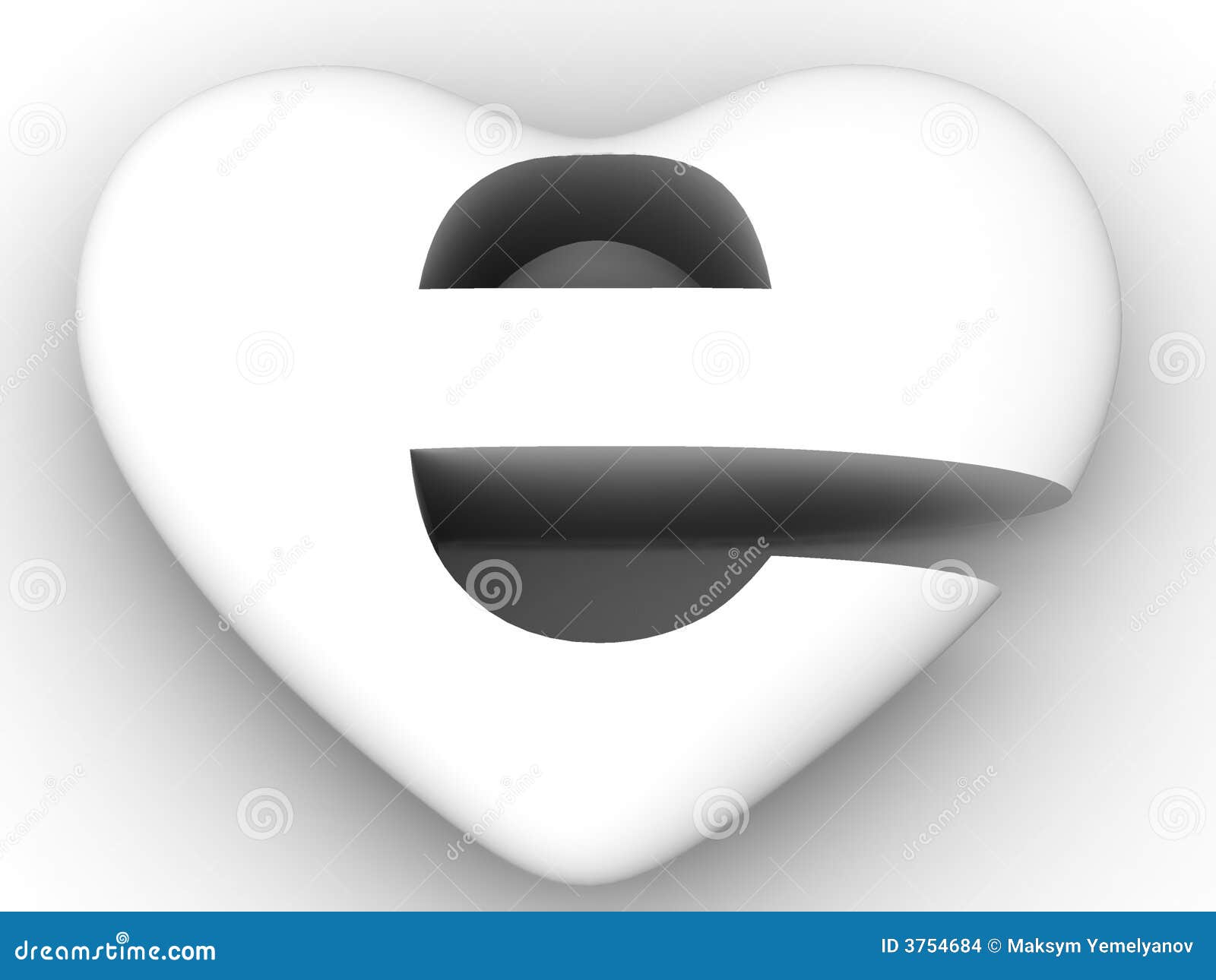 Symbol of Internet As Heart Stock Illustration - Illustration of ...