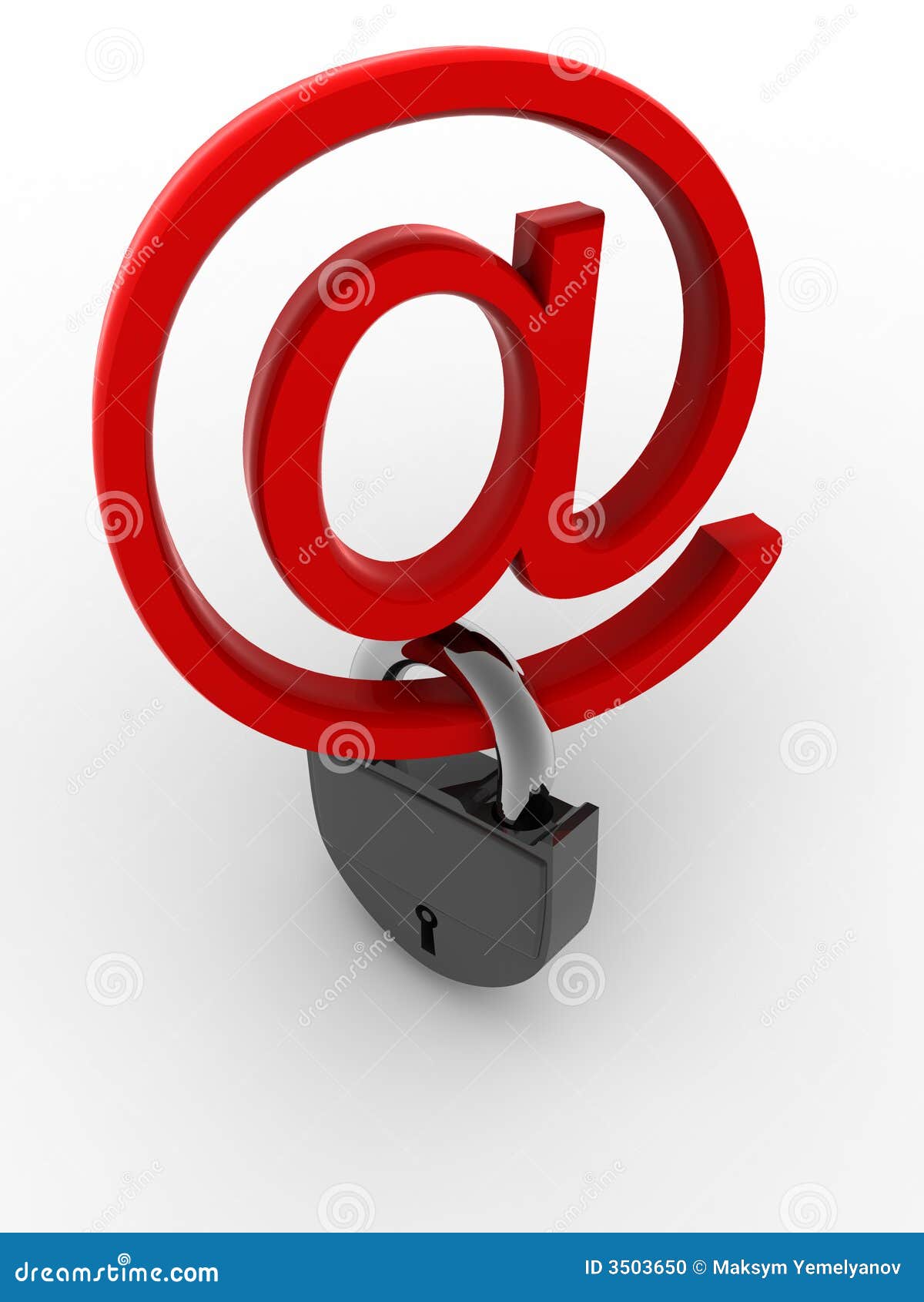 Symbol for Internet with Lock Stock Illustration - Illustration of mail ...