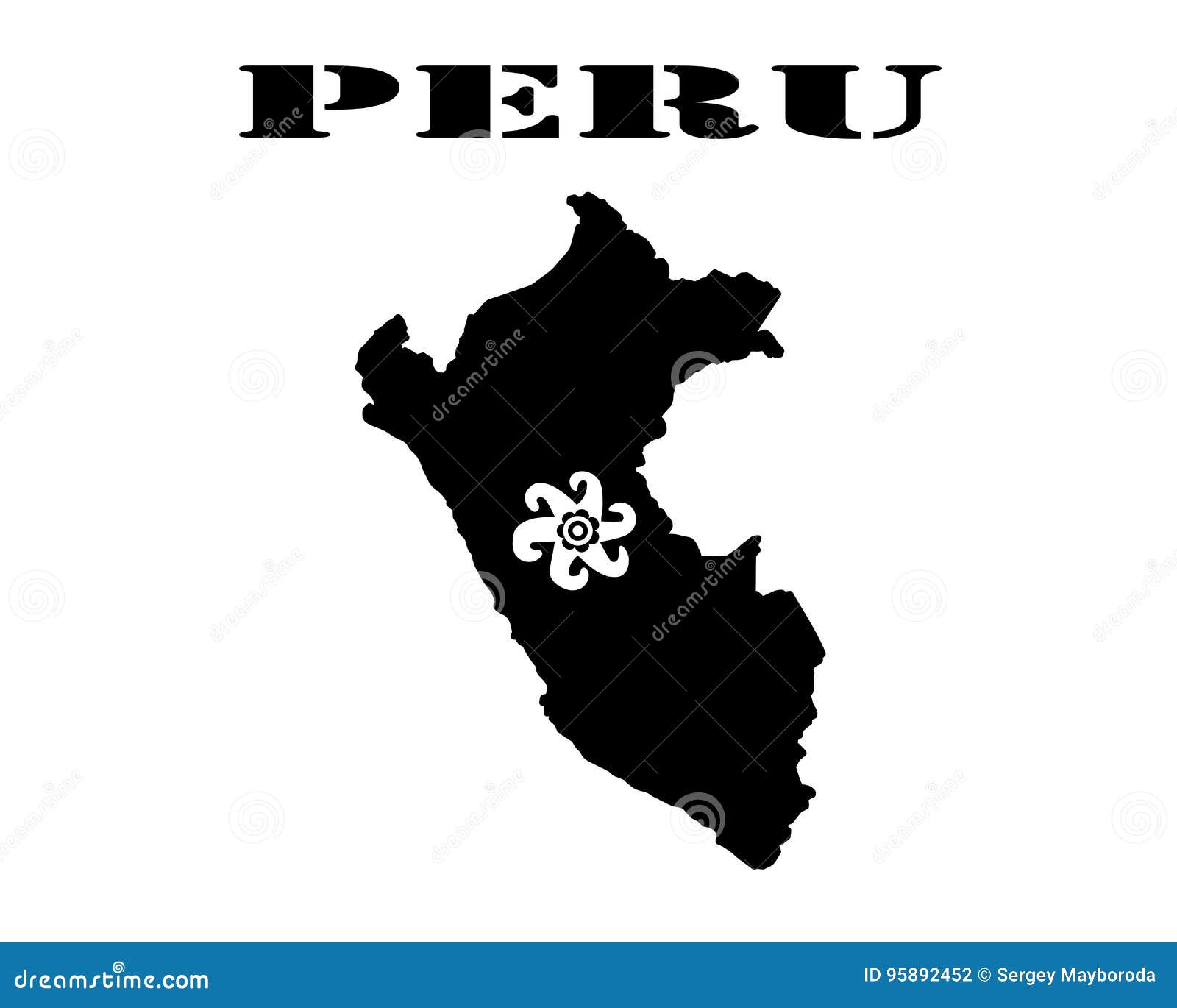 Symbol of Isle of Peru and Map Stock Vector - Illustration of geography ...