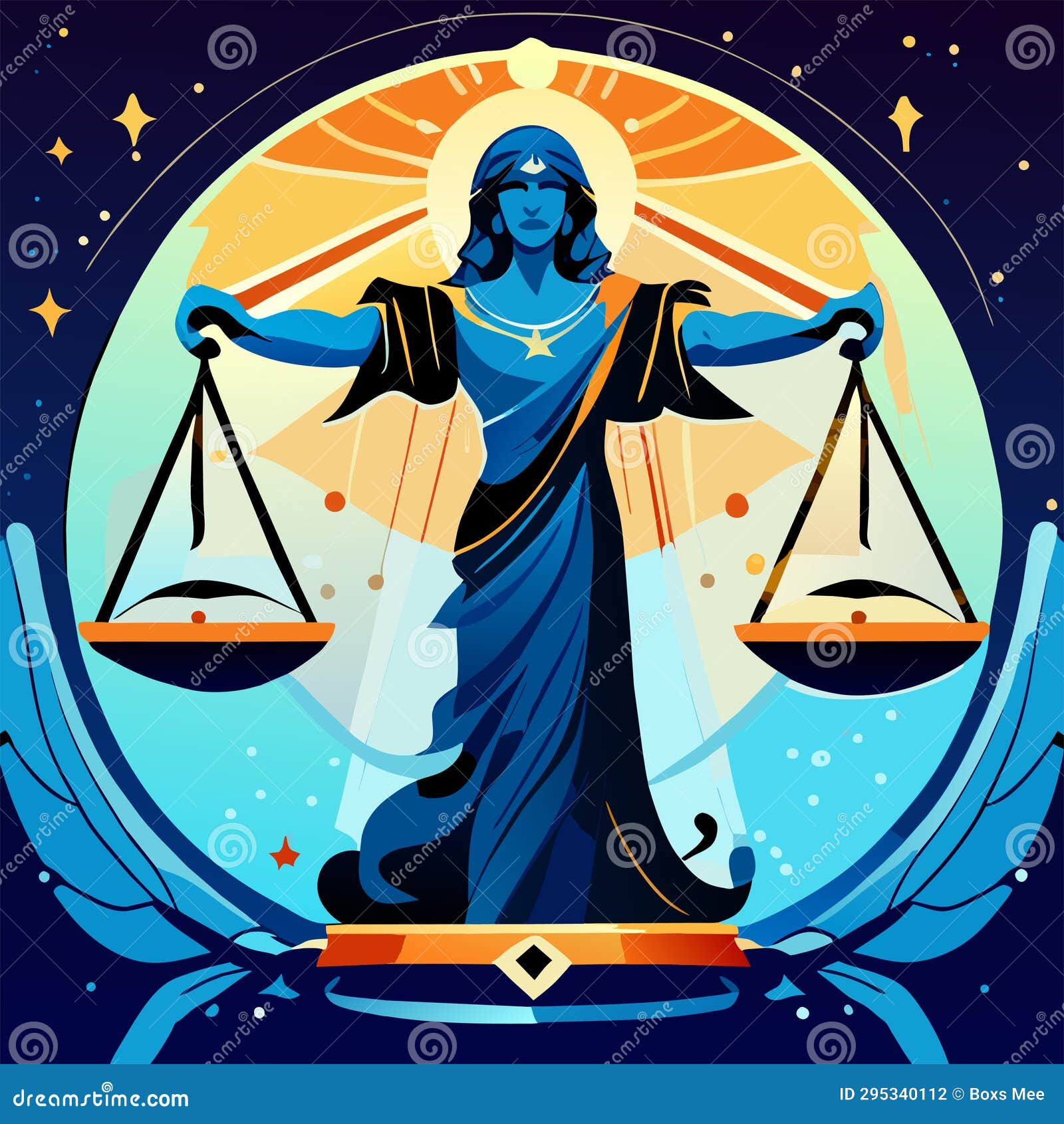 Symbol of Justice. Vector Illustration in a Flat Style on the Theme of ...