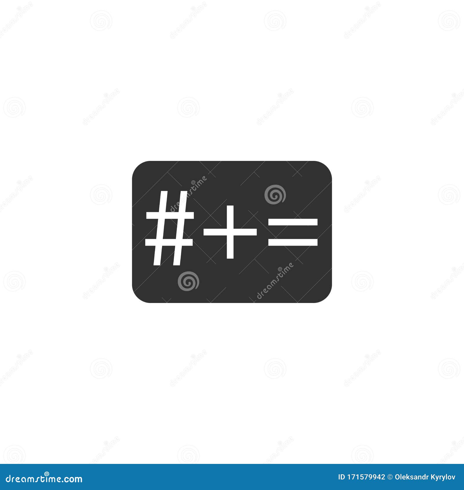 Symbol Keyboard Key. Stock Vector Illustration Isolated on White ...