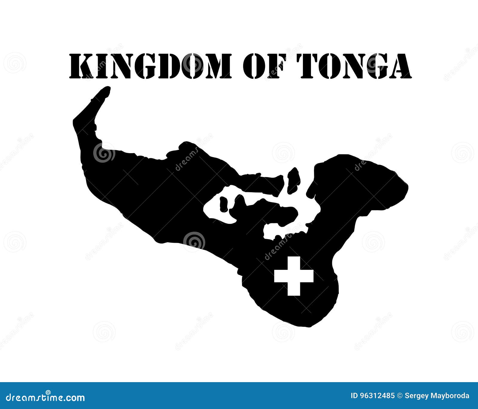 Symbol Of Kingdom Of Tonga And Map Cartoon Vector | CartoonDealer.com ...