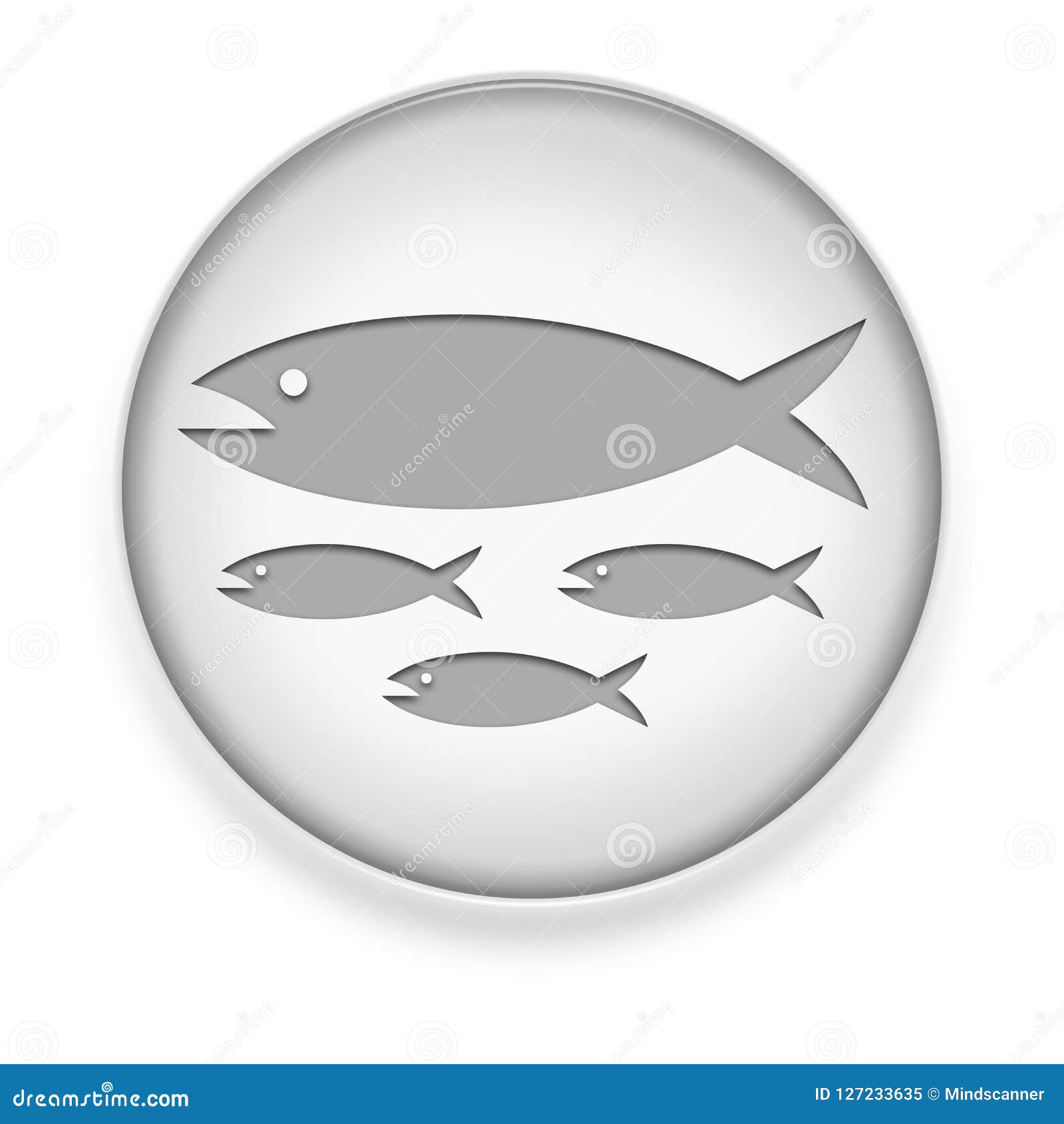 Symbol Knapp, PictogramfiskHatchery Stock Illustrationer - Illustration ...