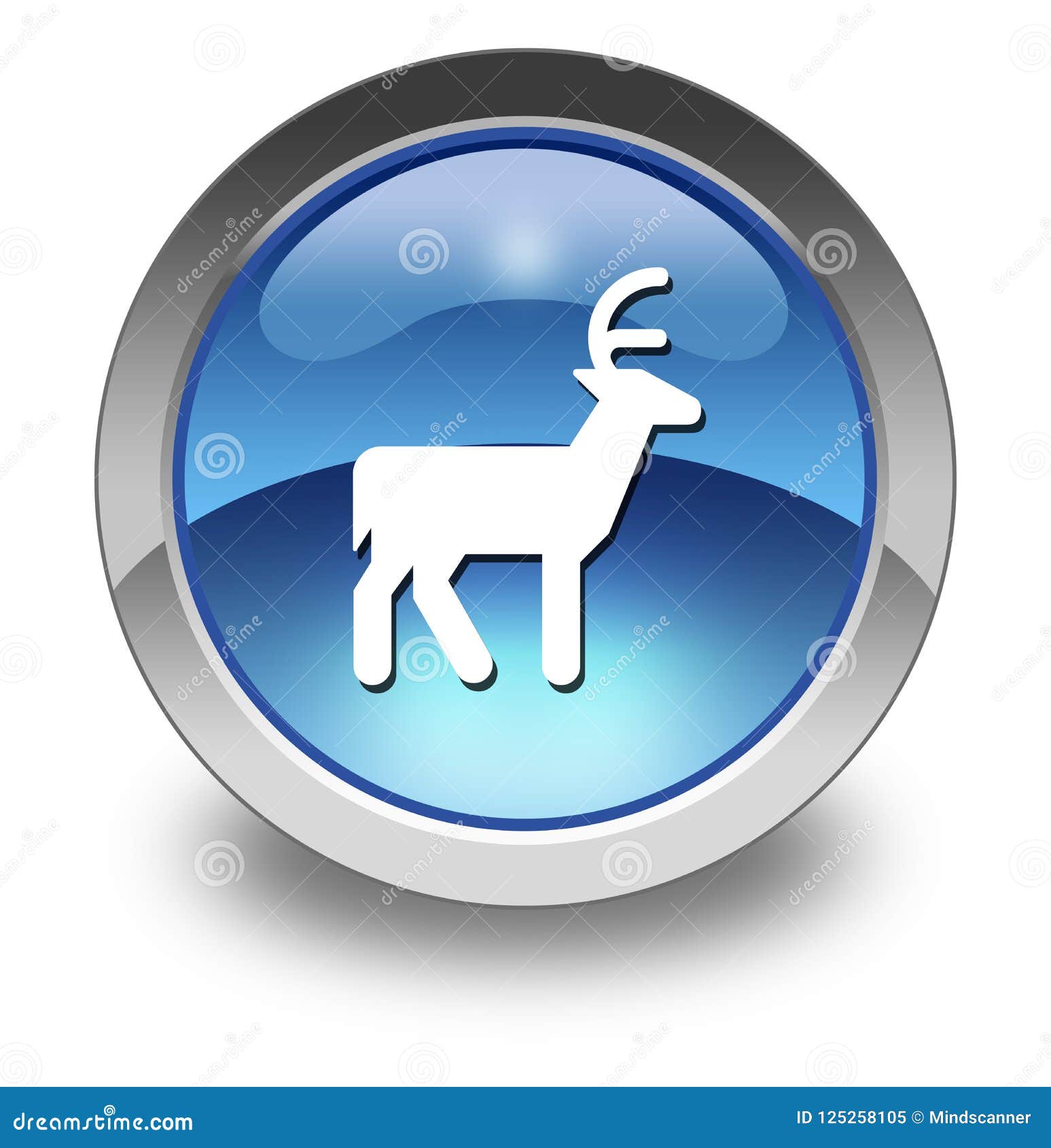 Symbol Knapp, Pictogramhjort Stock Illustrationer - Illustration av ...