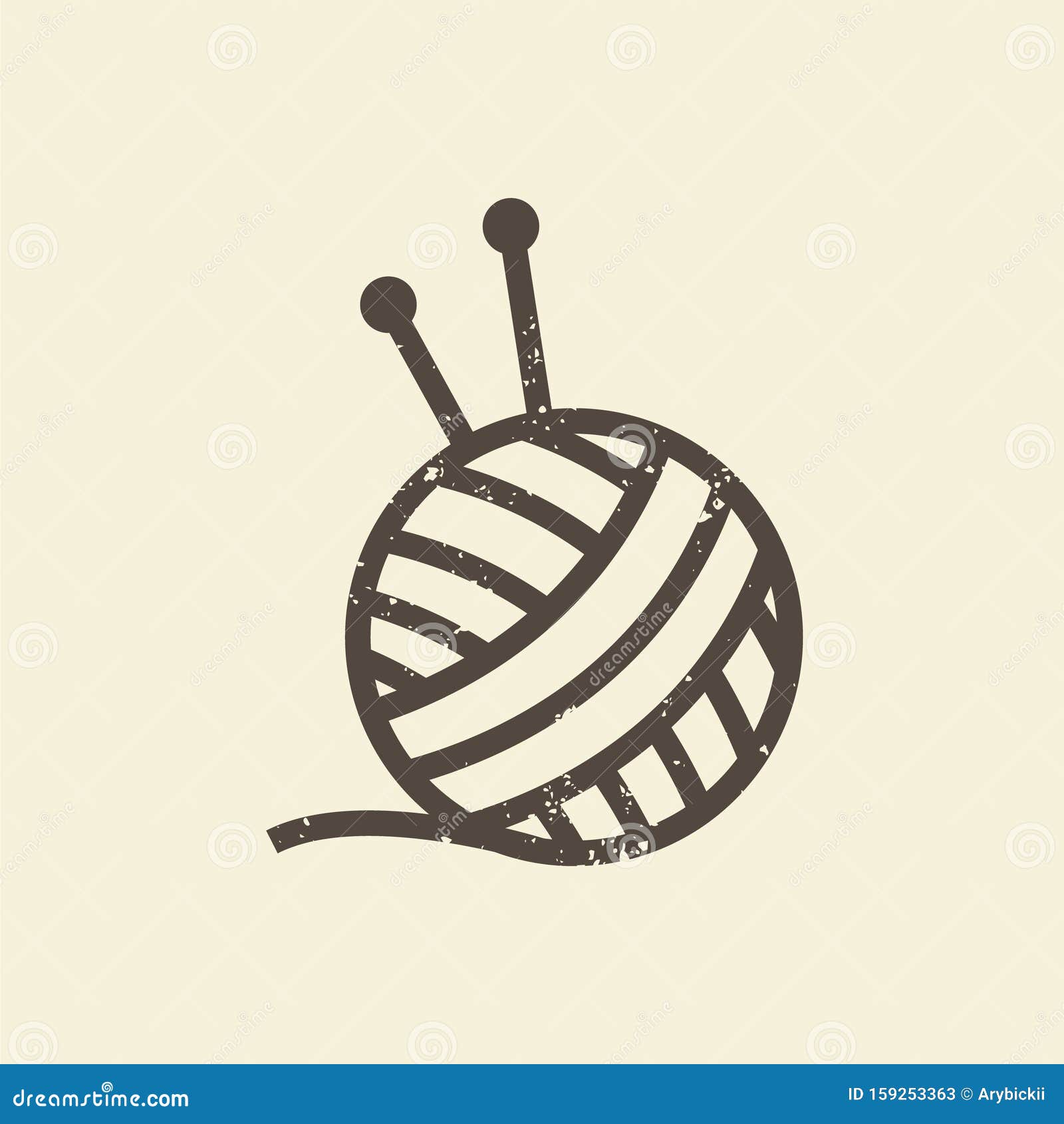 The Symbol of Knitting and Needlework Stock Vector - Illustration of ...