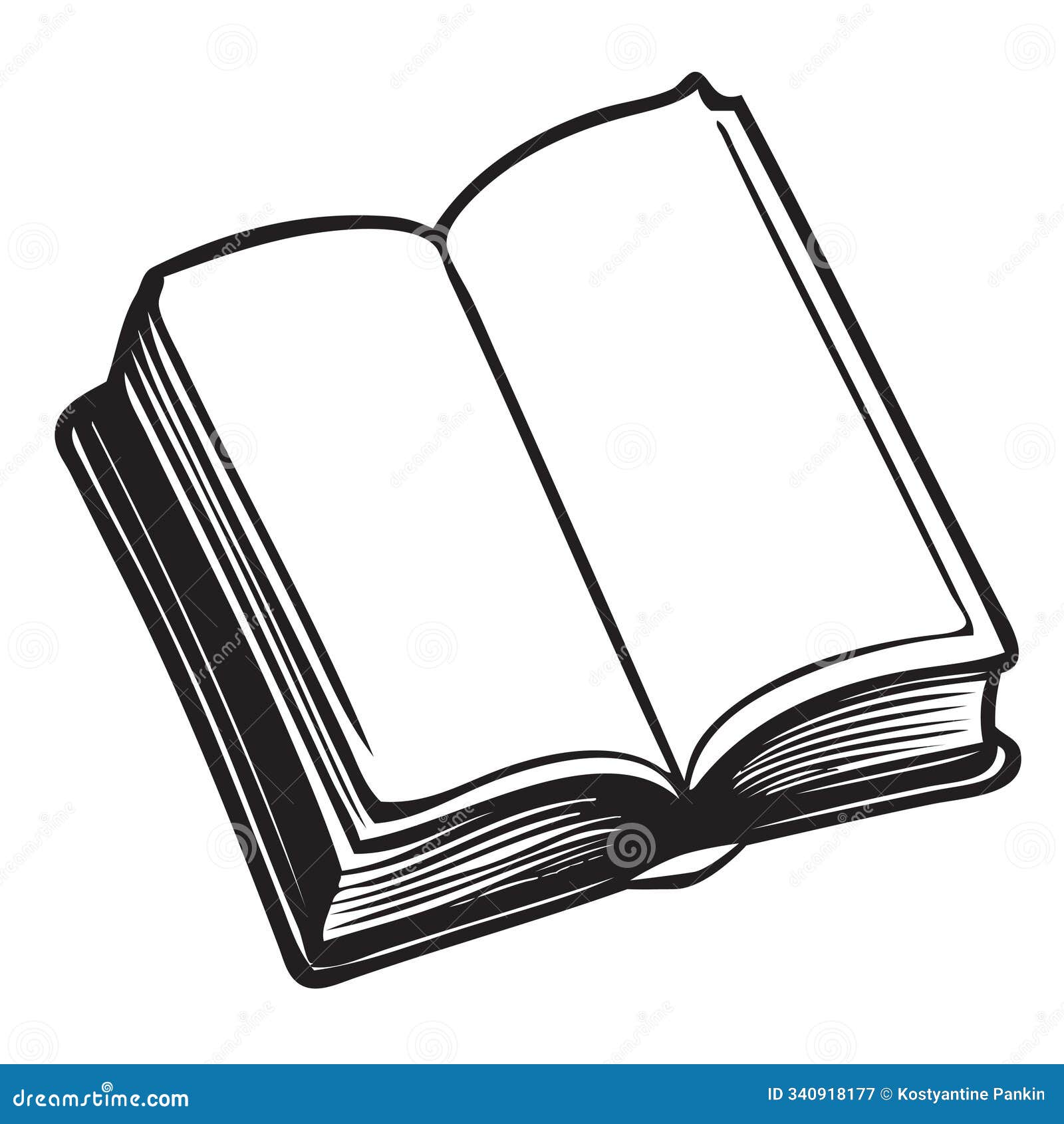 Symbol of Knowledge Open Book Stock Illustration - Illustration of open ...