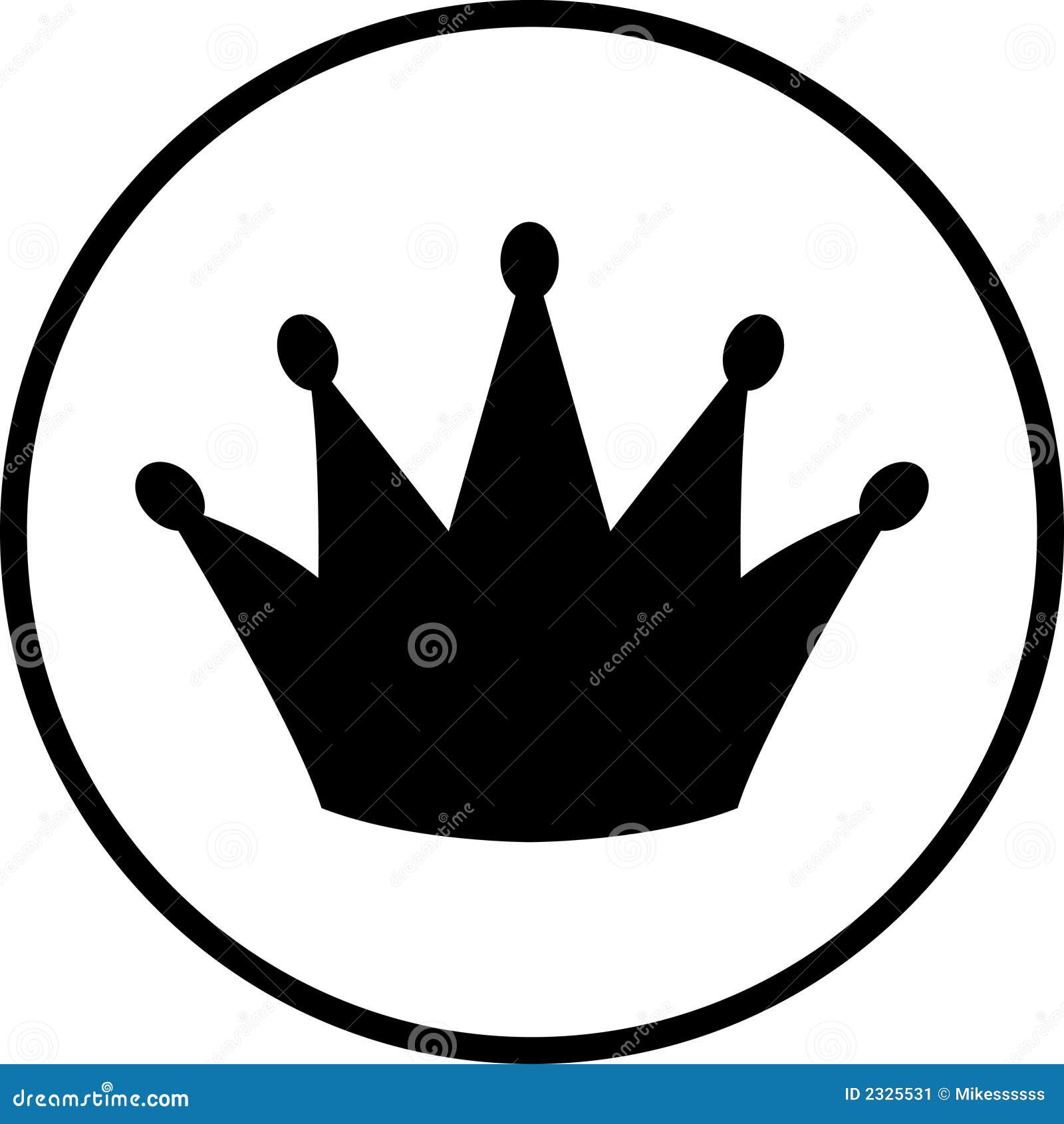 Symbol korony ilustracja wektor. Ilustracja złożonej z królowa - 2325531