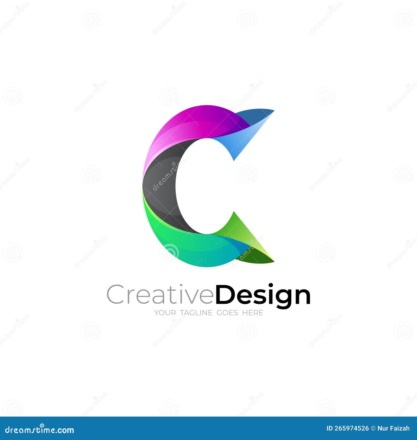 Symbol Letter C Logo with Modern Design Template Stock Vector ...