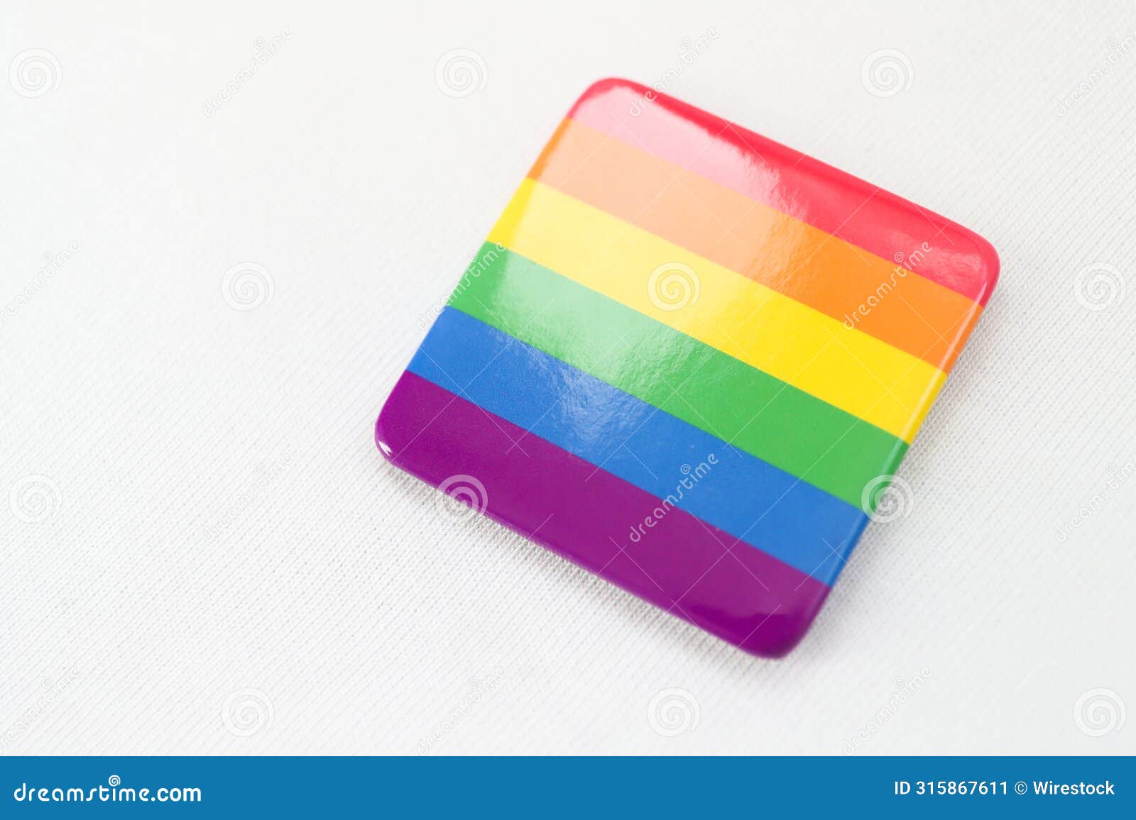 Symbol of the LGBT Movement in a Square on a Gray Background Stock ...