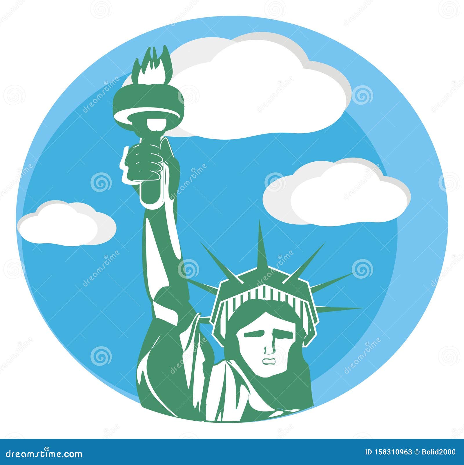 Symbol of liberty stock illustration. Illustration of liberty - 158310963
