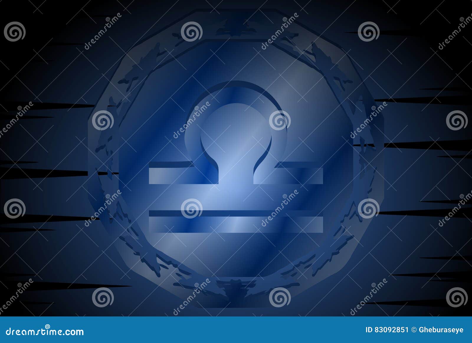 Symbol of Libra Sign on Background Stock Vector - Illustration of ...