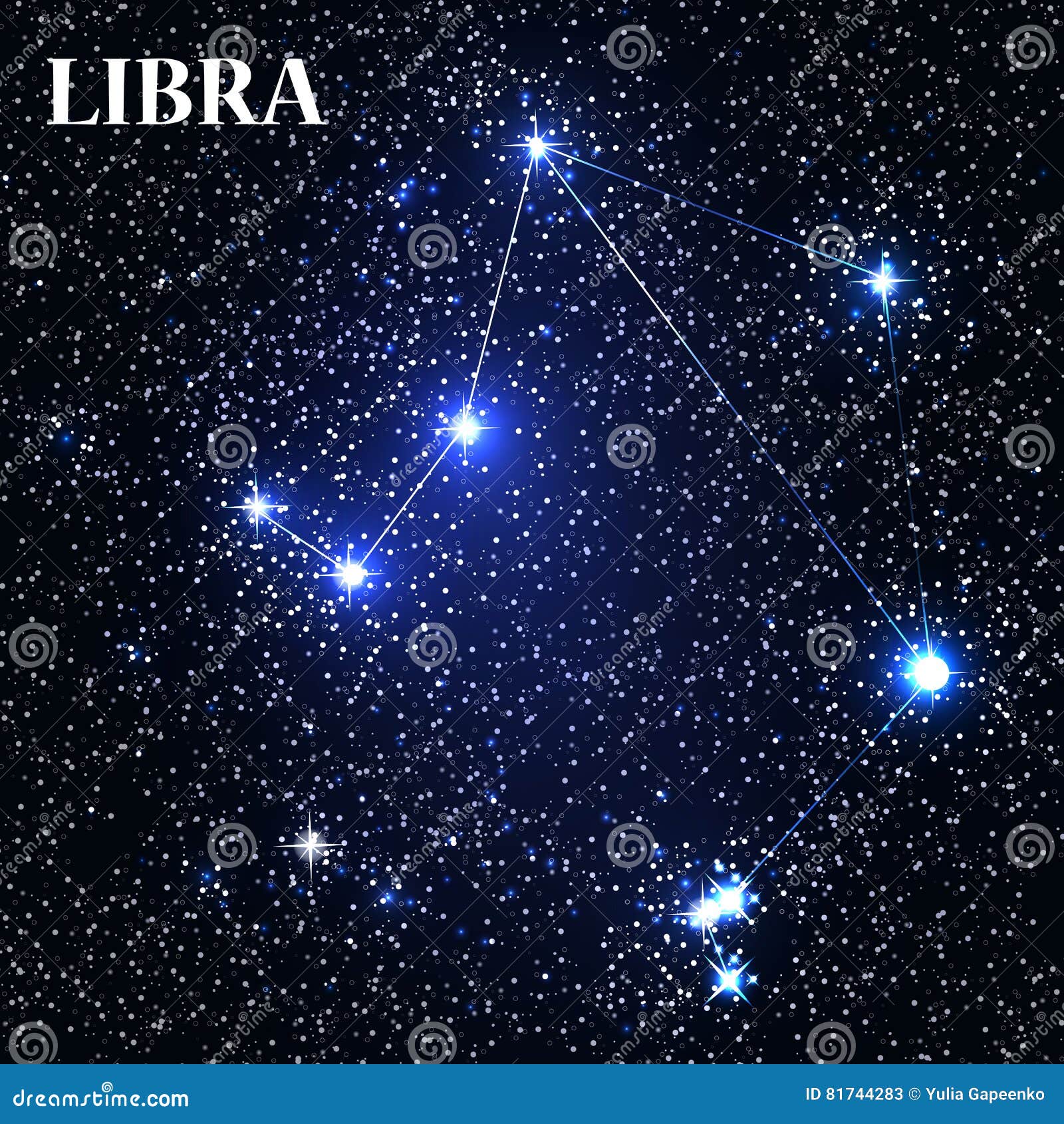 Symbol Libra Zodiac Sign. Vector Illustration. Stock Vector ...