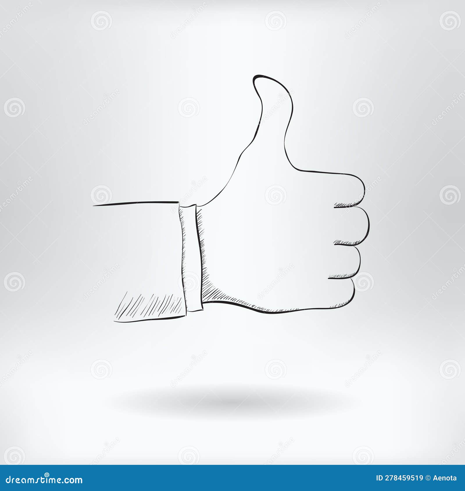 Symbol of Like - Social Network Concept Vector Illustration Stock ...