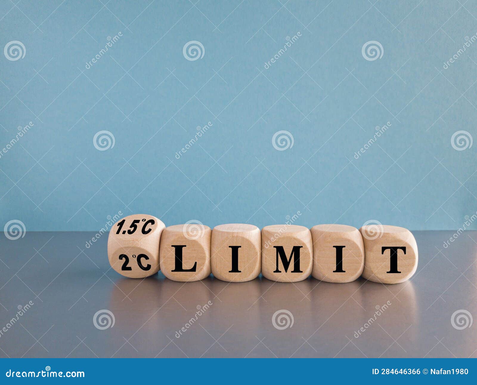 Symbol for Limiting Global Warming. Turned the Cube and Changes the ...